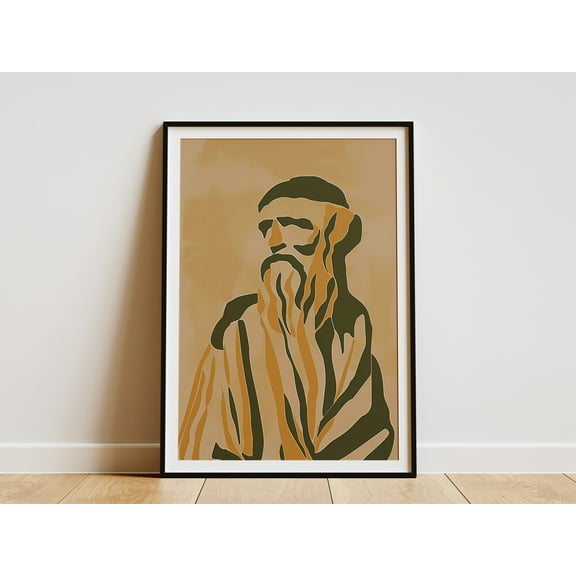 Abstract Art Poster Couple Line Artboho Modern Wall Mid Century Poster ...