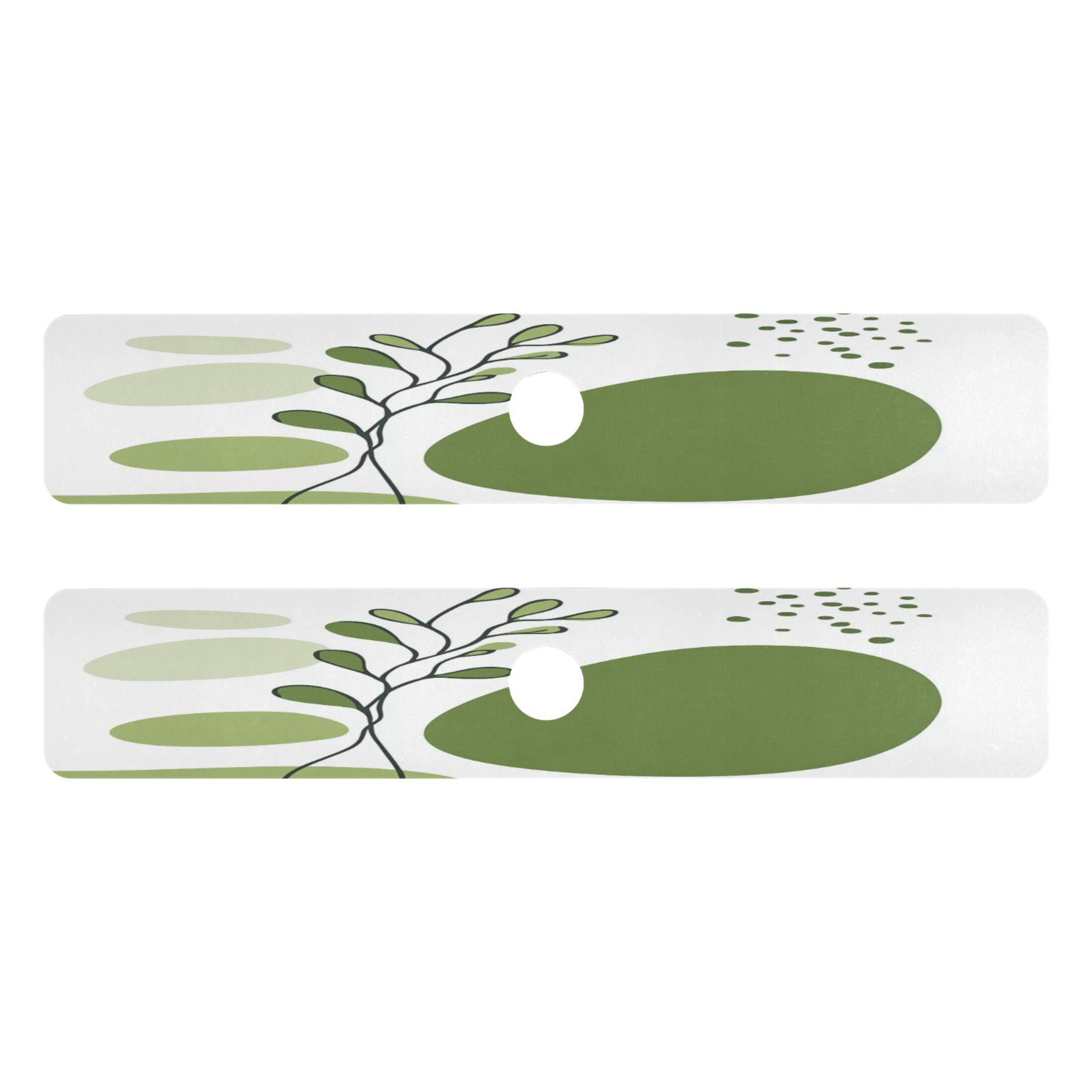 Minimalist Greenery Extra Long Silicone Algae Sink Mat 30x5.4in 2 Pack ...