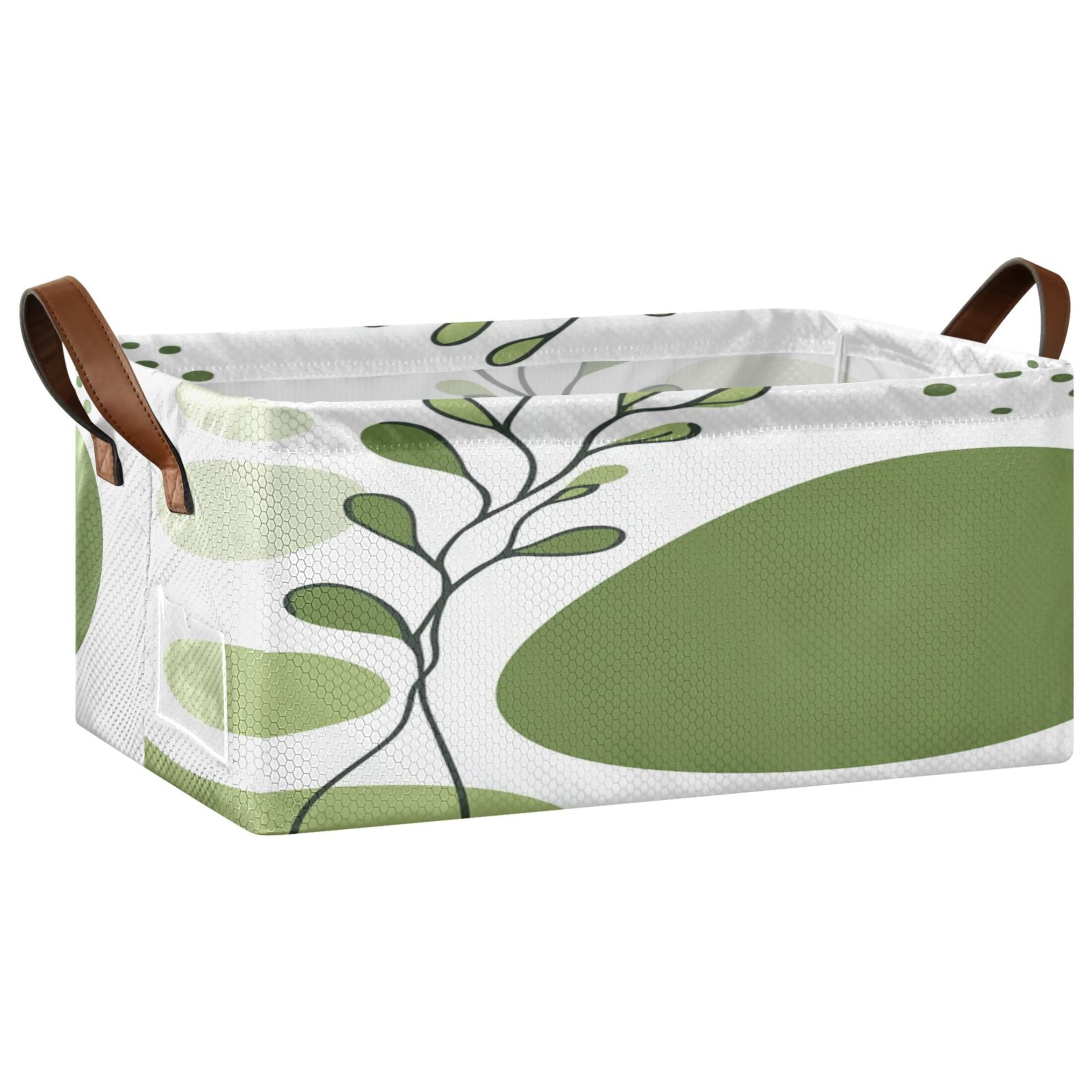 Minimalist Greenery Open Home Storage Bins Foldable Metal Frame Shelf ...