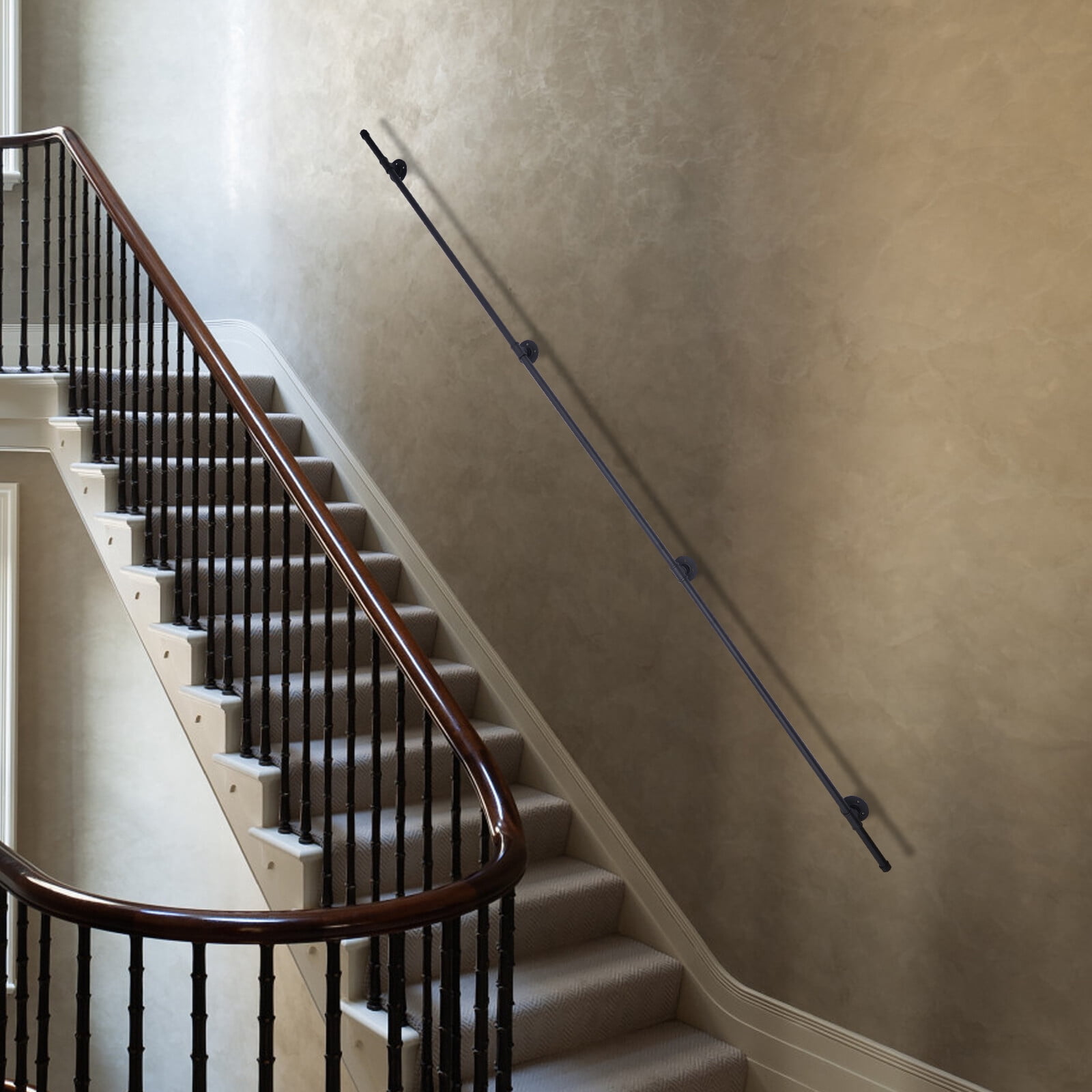 Minimalist Handrail, 2.7in Flange Distance, All-in-One Installation ...