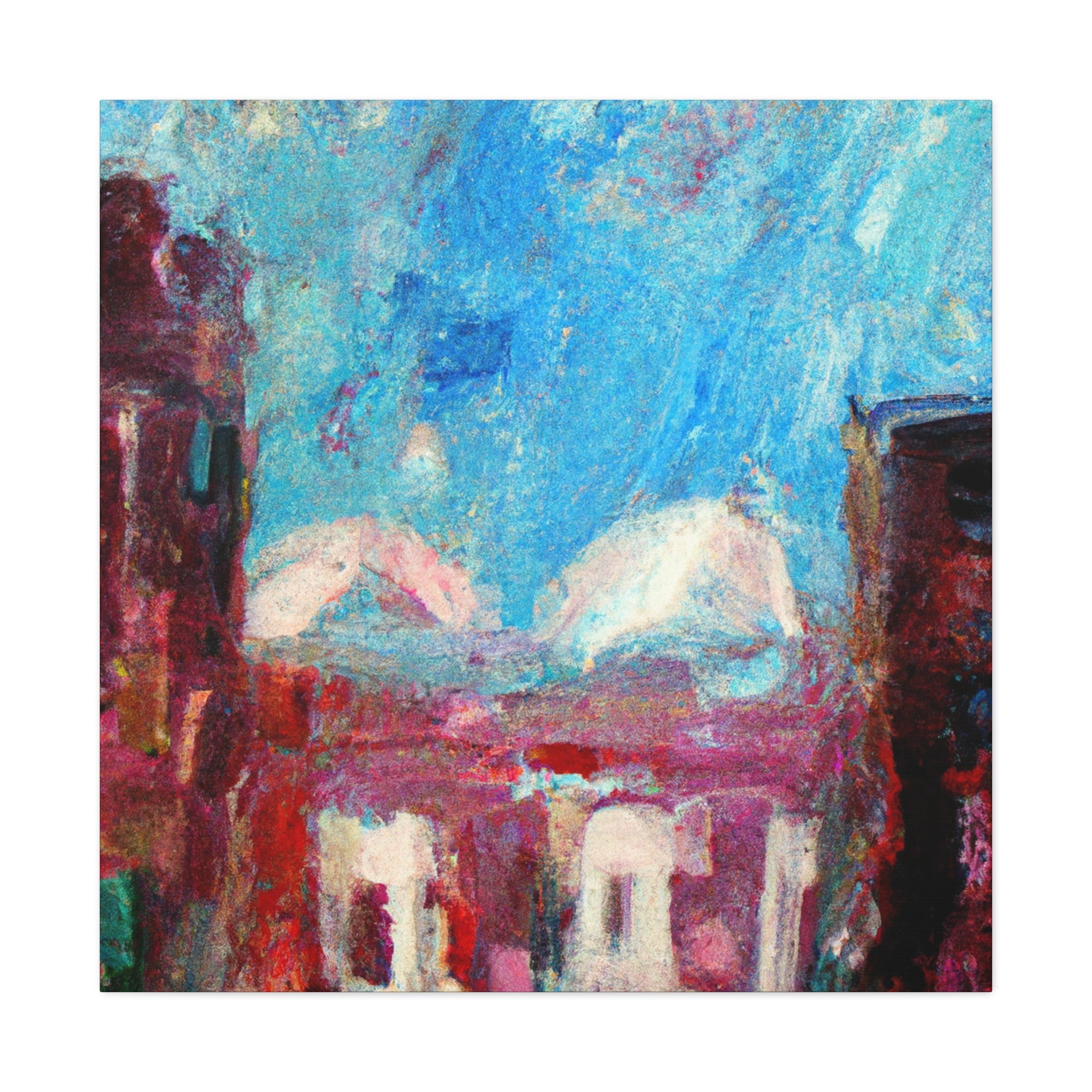 Minimalist Impressionism Scene - Canvas - Walmart.com