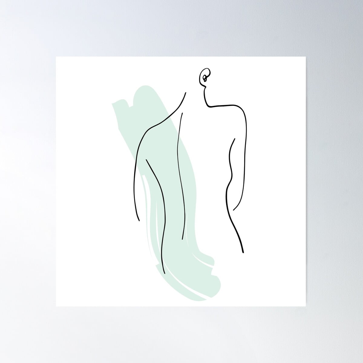 Minimalist Lady Line Art 24 Poster Wall Art, Modern Wall Decor For ...