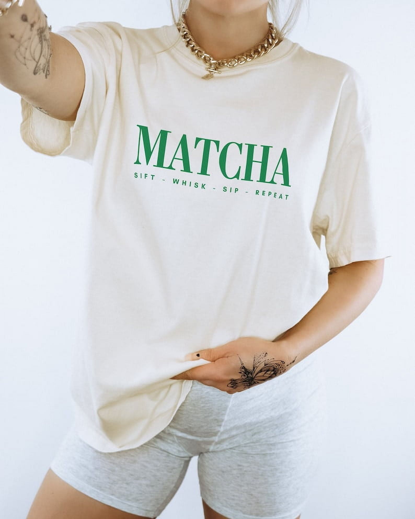 Minimalist Matcha Shirt, Matcha Gift, Barista Shirt, Matcha Latte ...