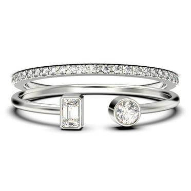 Vintage Look Boho & hippie 1.75 Carat Round Cut Diamond Moissanite Engagement Ring, Wedding Ring ...