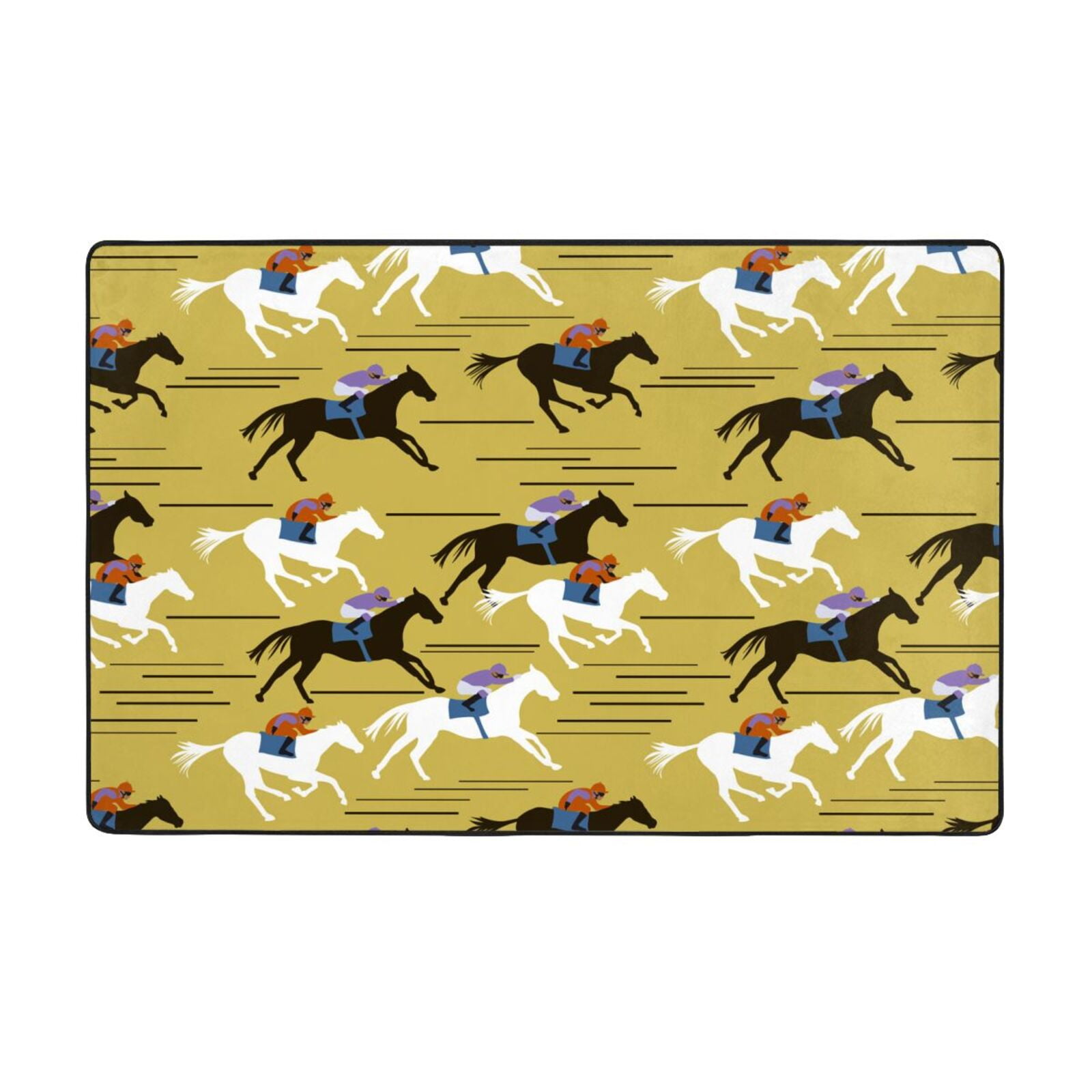 Minimalist Painted Knight Horse Universal Door Mat Indoor Entrance, 60× ...