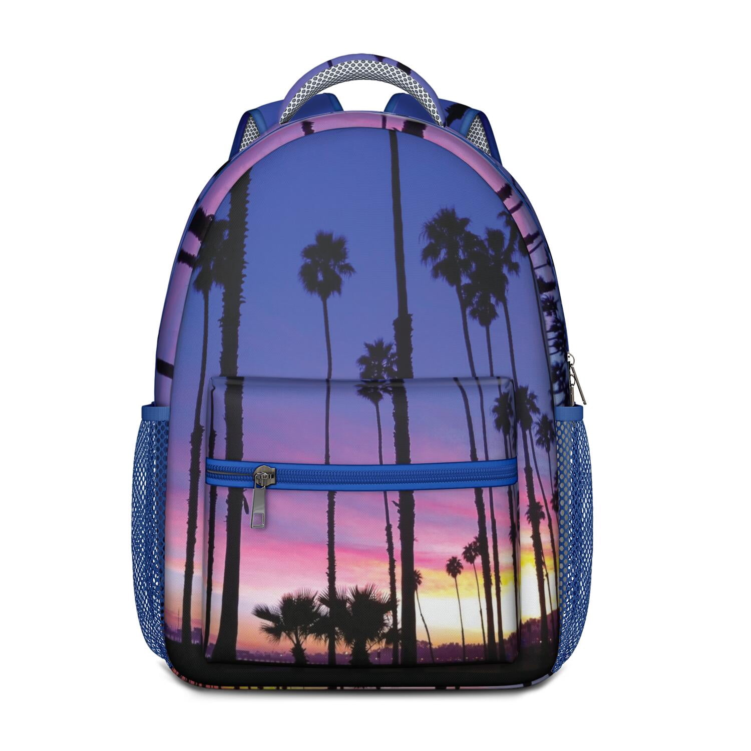 Minimalist Palm Tree Student Backpack - Ergonomic & Breathable with ...