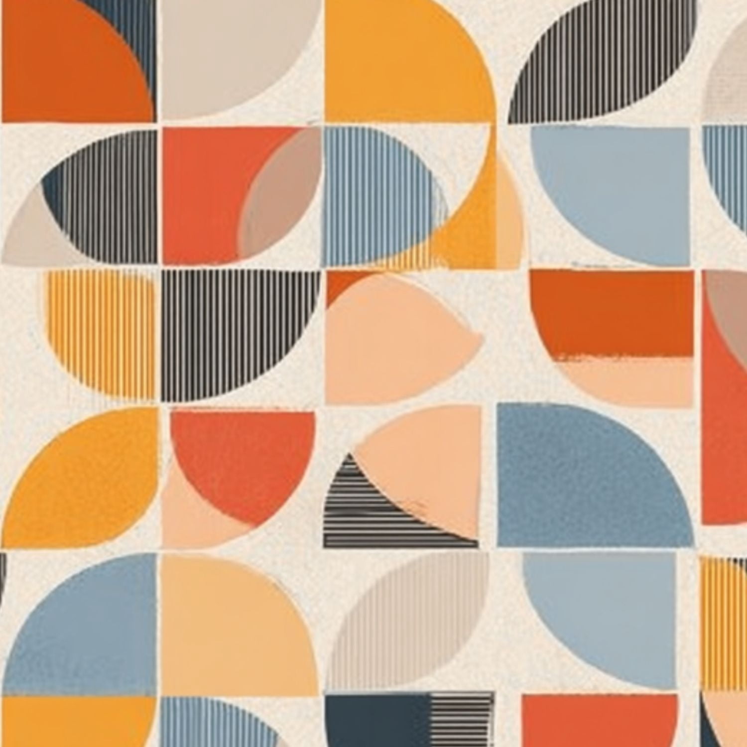 Minimalist Peel and Stick Wallpaper 23.6in x 9.8ft Abstract Mid Century ...