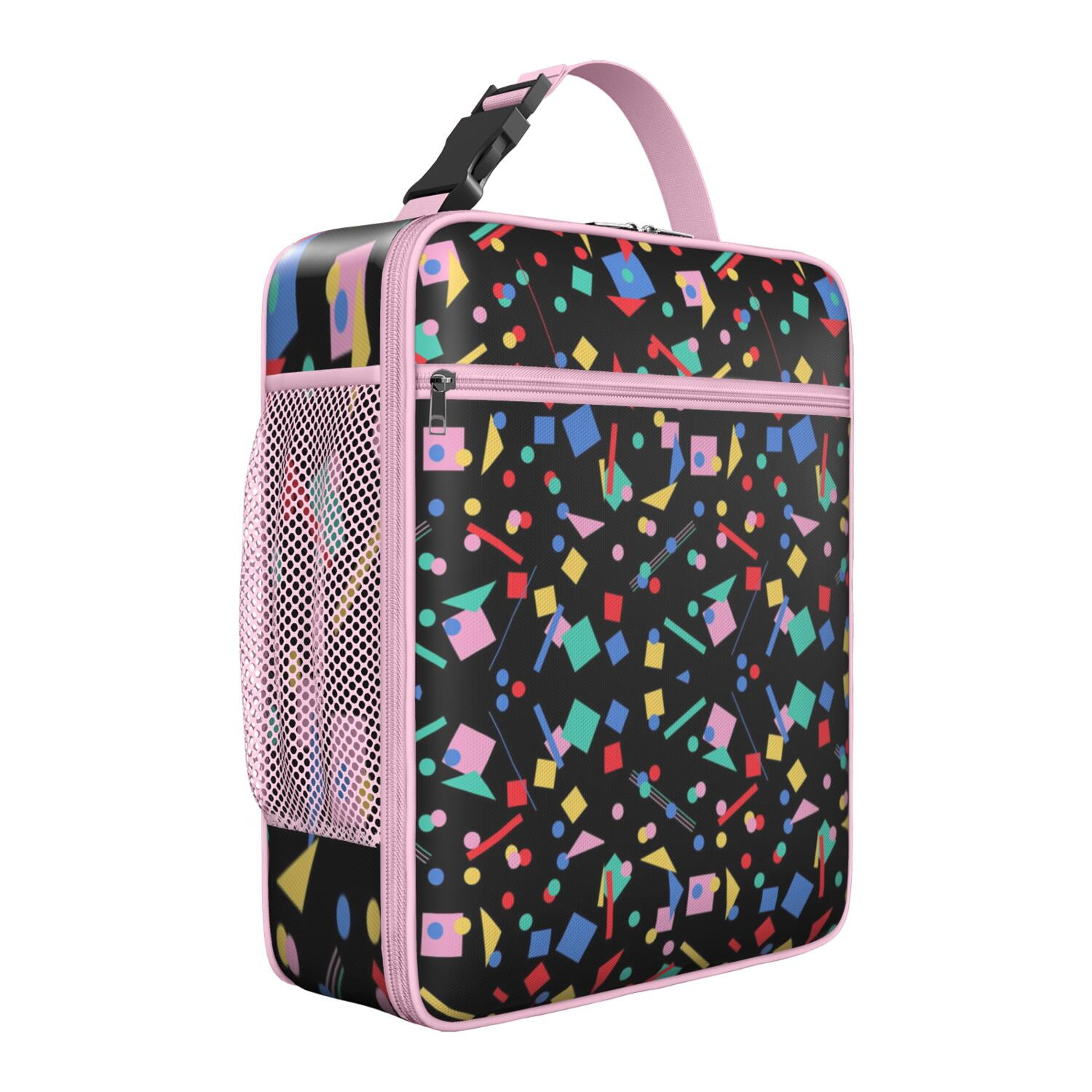 Minimalist Polka Dot Lunch Bag – Geometric Dots Pattern Retro Aesthetic ...