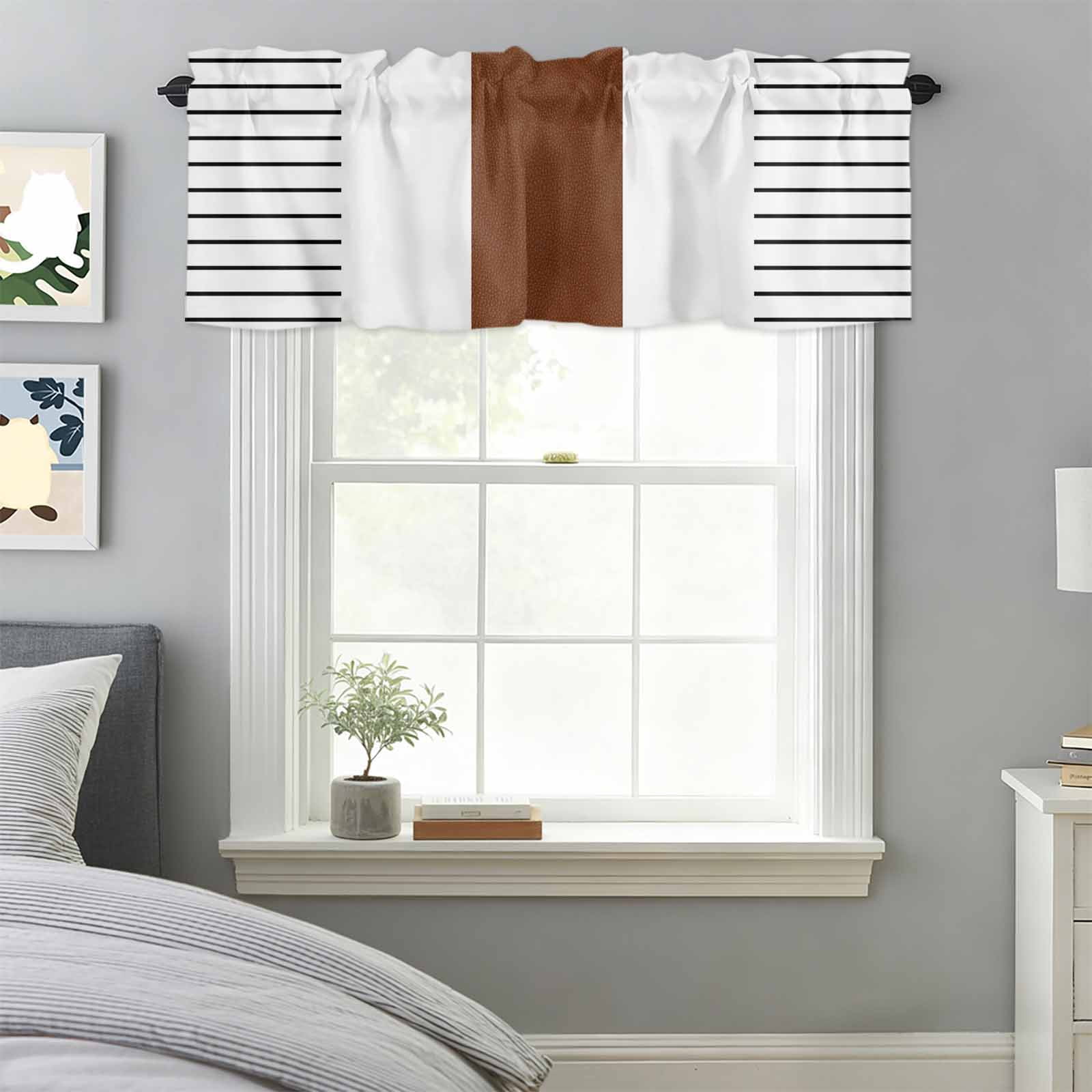 Minimalist Rustic Boho Ethnic Art Valances for Windows,Rod Pocket ...