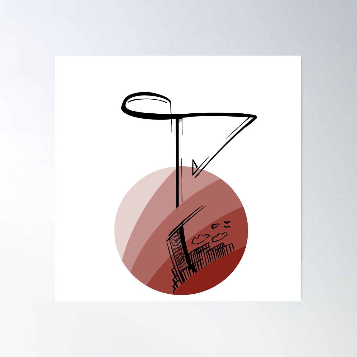 Minimalist Sketch Art - Simple Abstract Line Drawing Poster Wall Art ...