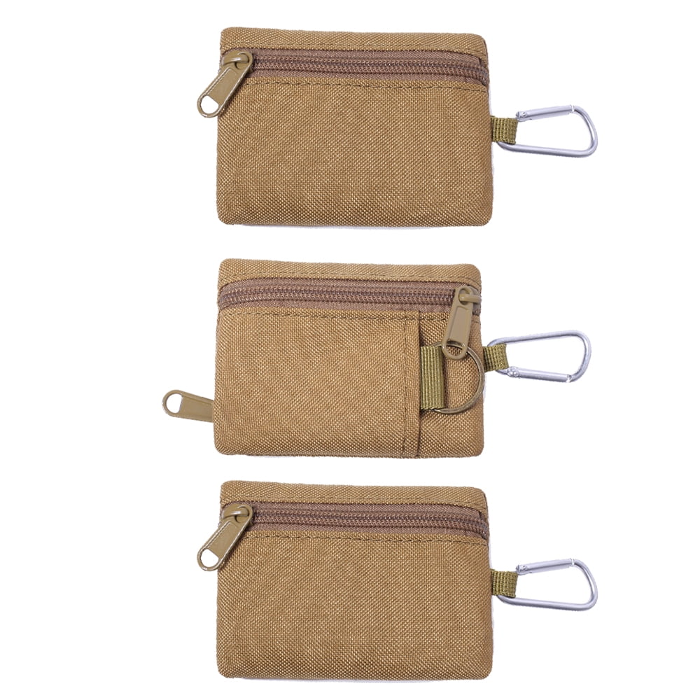 Minimalist Small Wallet With Id Card Window, Waterproof Zippered Id ...