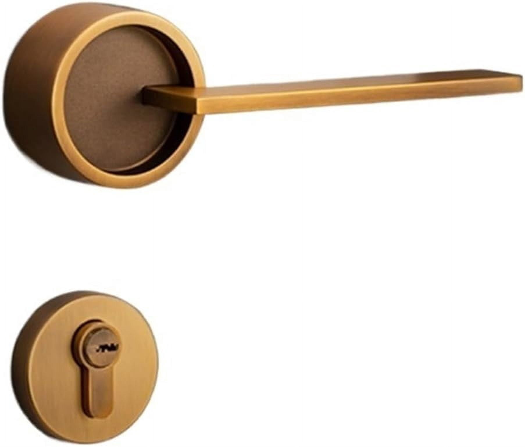 Minimalist Solid Wood Split Lock Magnetic Silent Indoor Bedroom Door ...