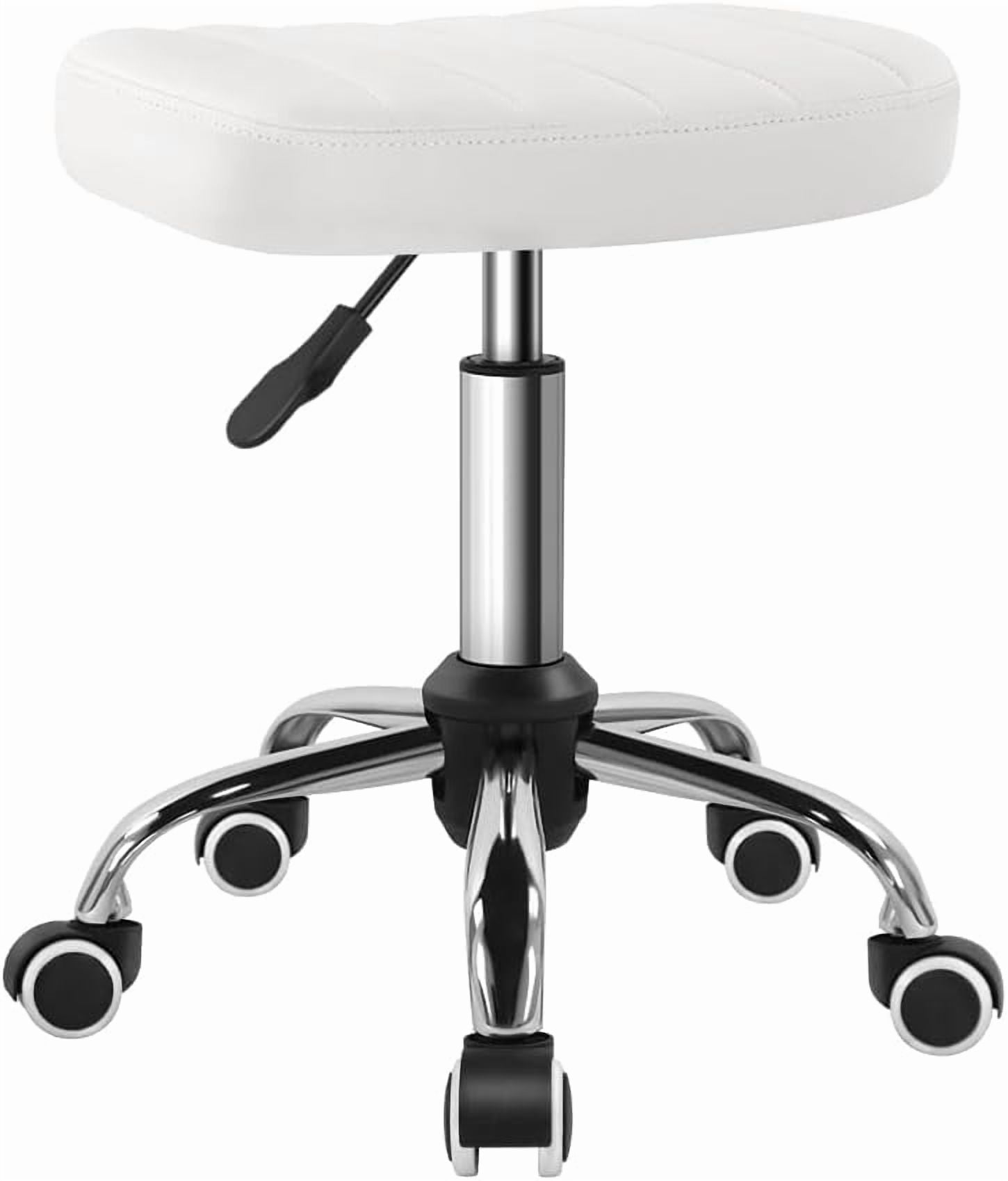 Minimalist Square Swivel Stool with Wheel for Work SPA Shop Massage ...