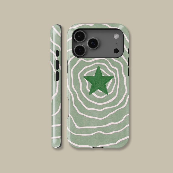 Minimalist Star Swirl MagSafe Case for iPhone Samsung Y2K Aesthetic Art ...