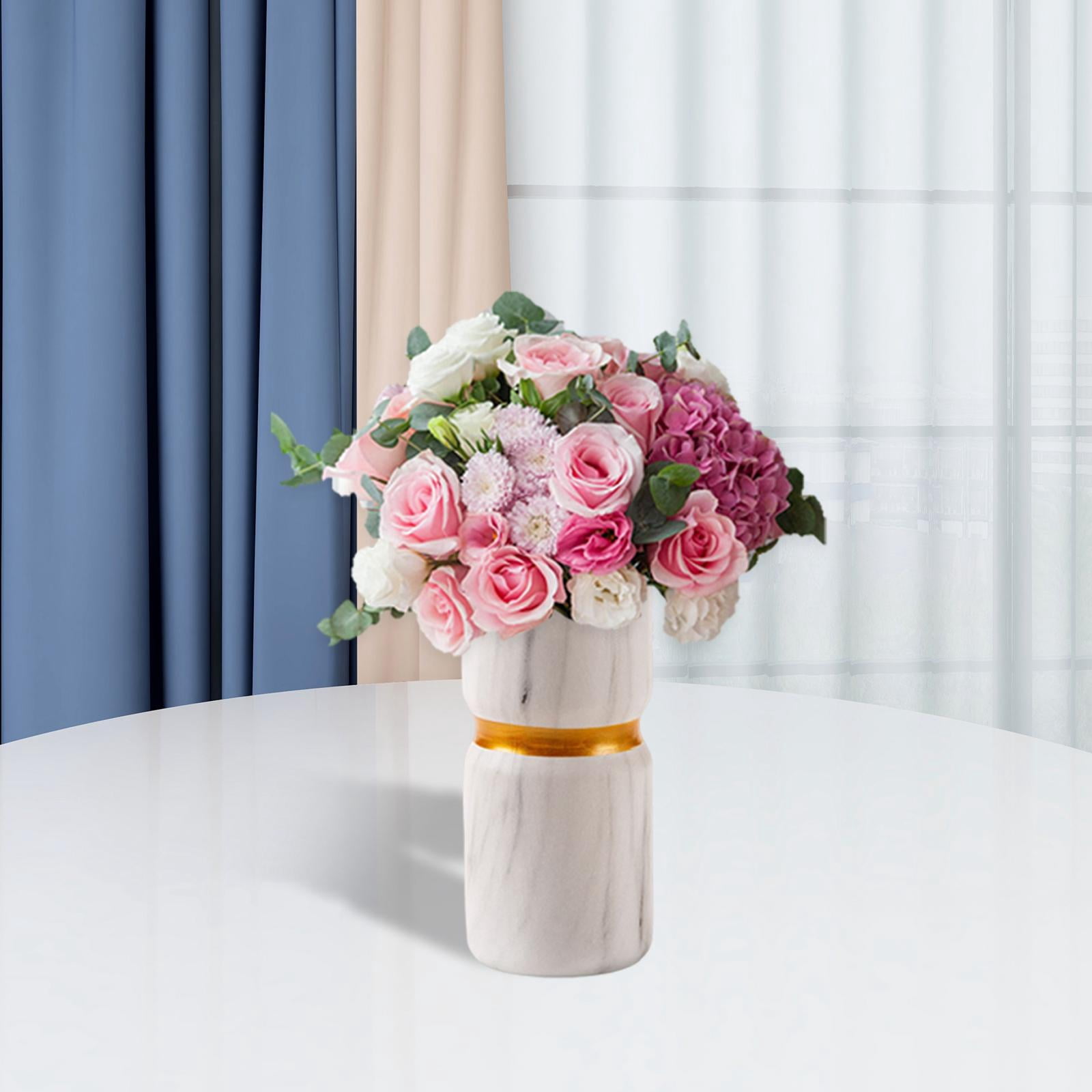 Minimalist Style Marble Flower Vase, Table Centerpieces Vase for ...
