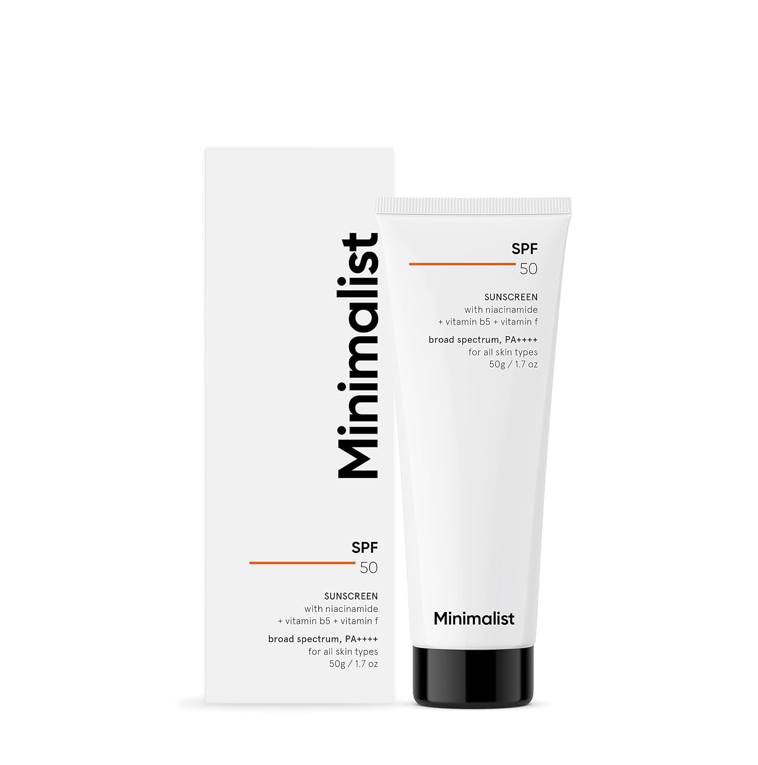Minimalist Sunscreen SPF 50 Lightweight with Multi-Vitamins | No White ...
