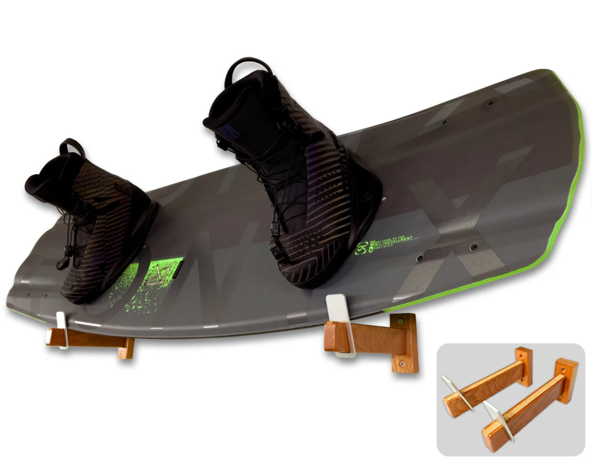 Minimalist Timber Wakeboard | Wall Mount Display Rack - Walmart.com