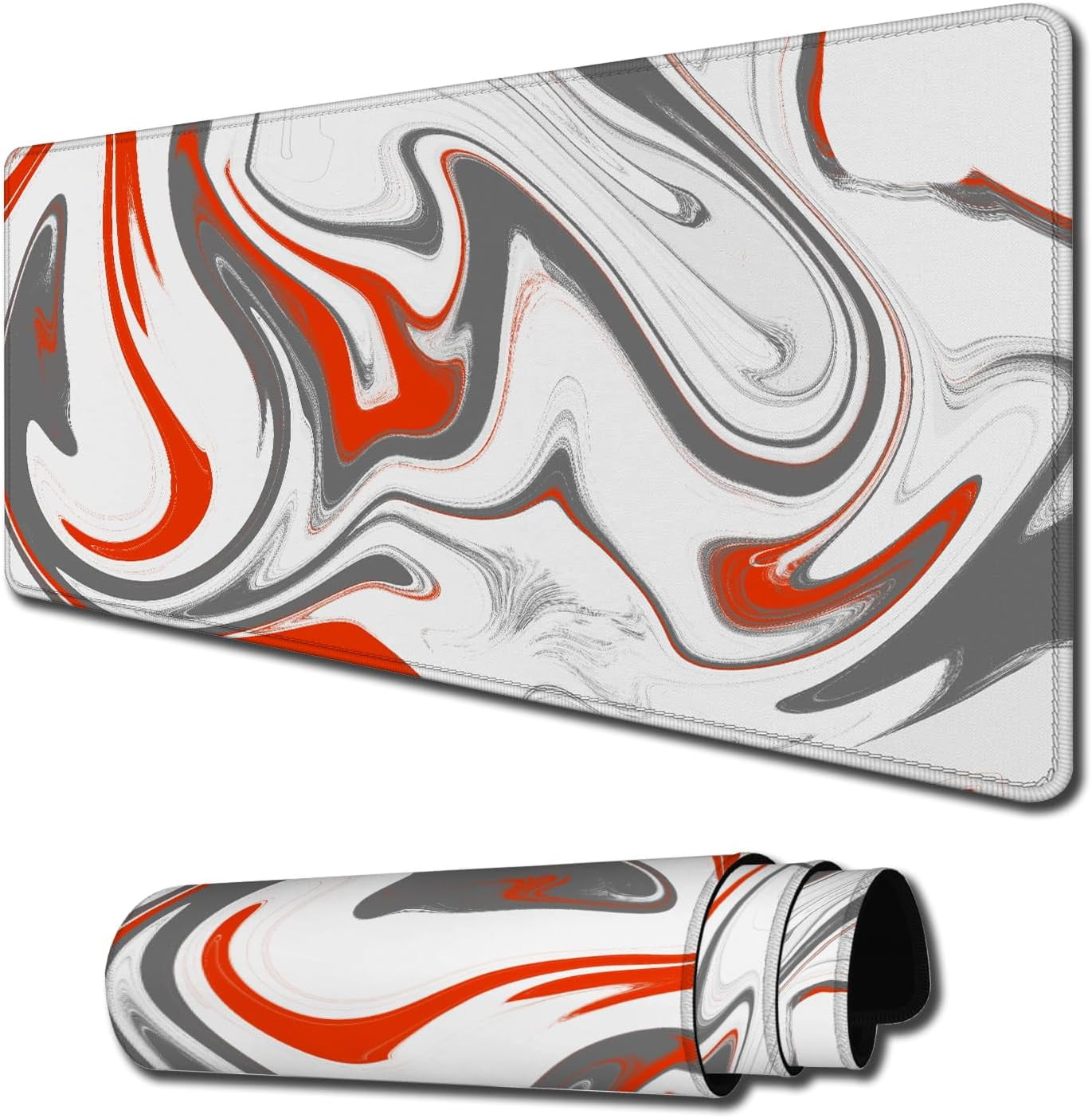 Minimalist Topographic Map Mouse Pad Large Gaming Desk Mat with ...