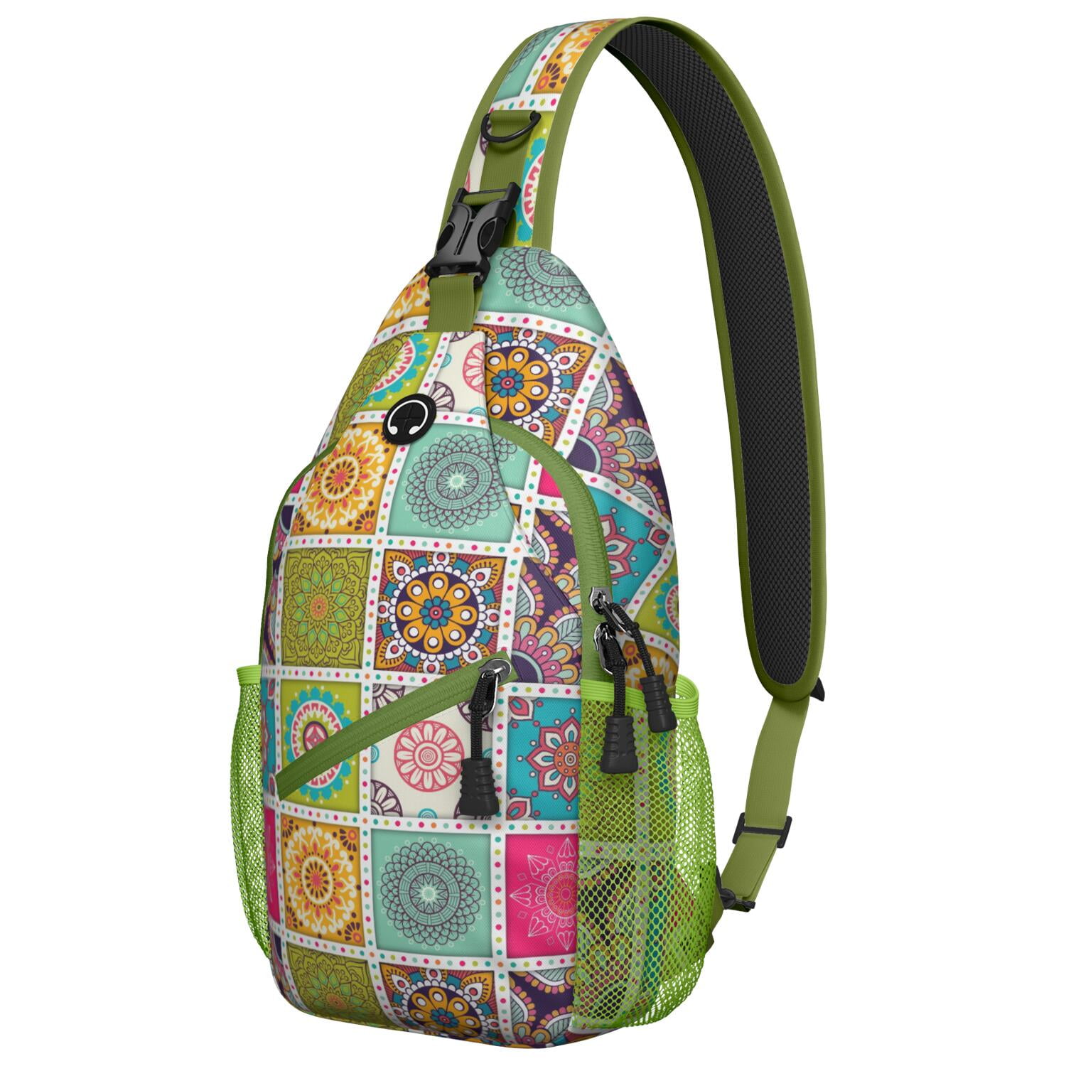 Minimalist Tribal Style Sling Backpack Lightweight Crossbody Bag with ...