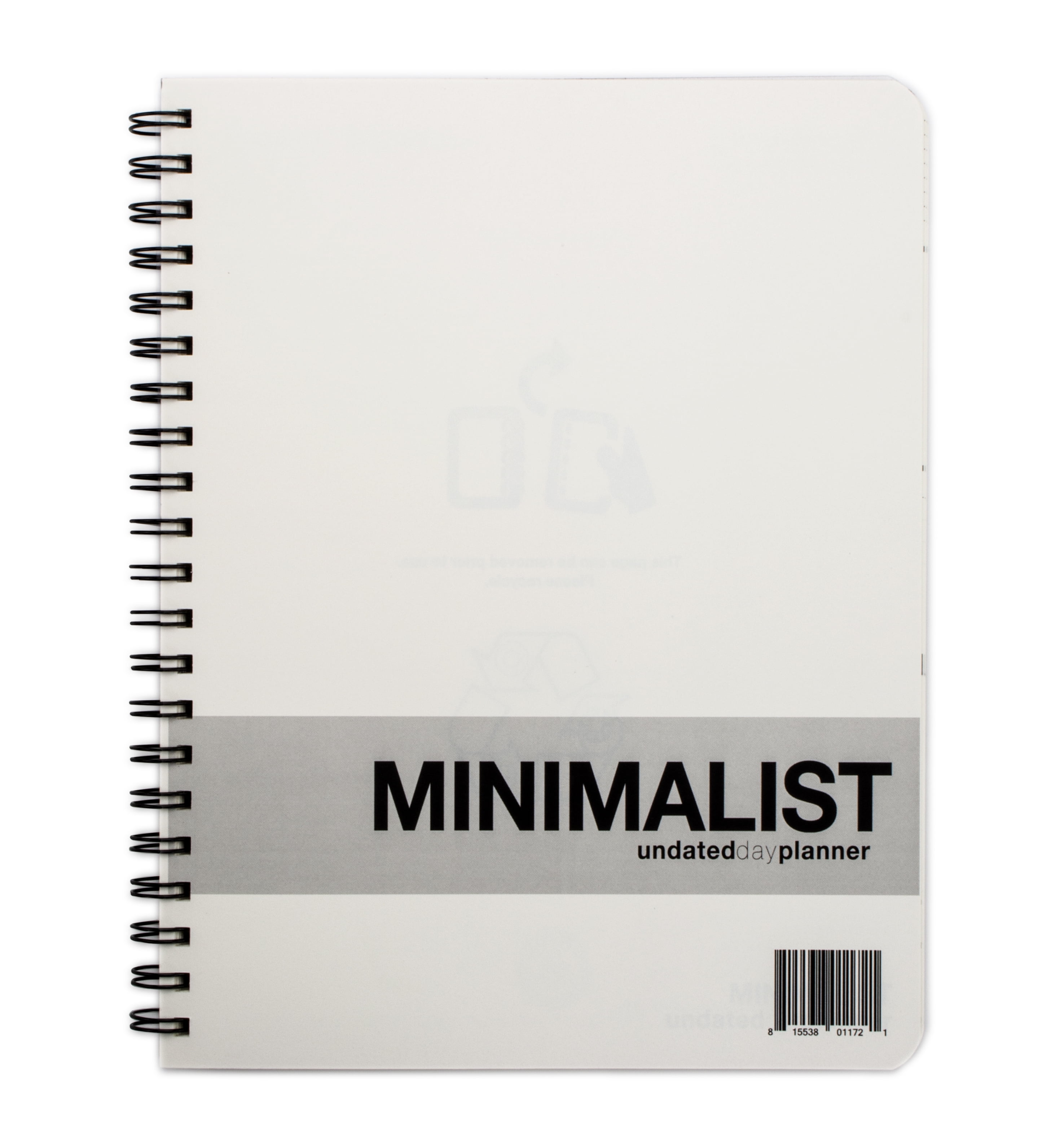 Minimalist Undated Large Day Planner - Walmart.com