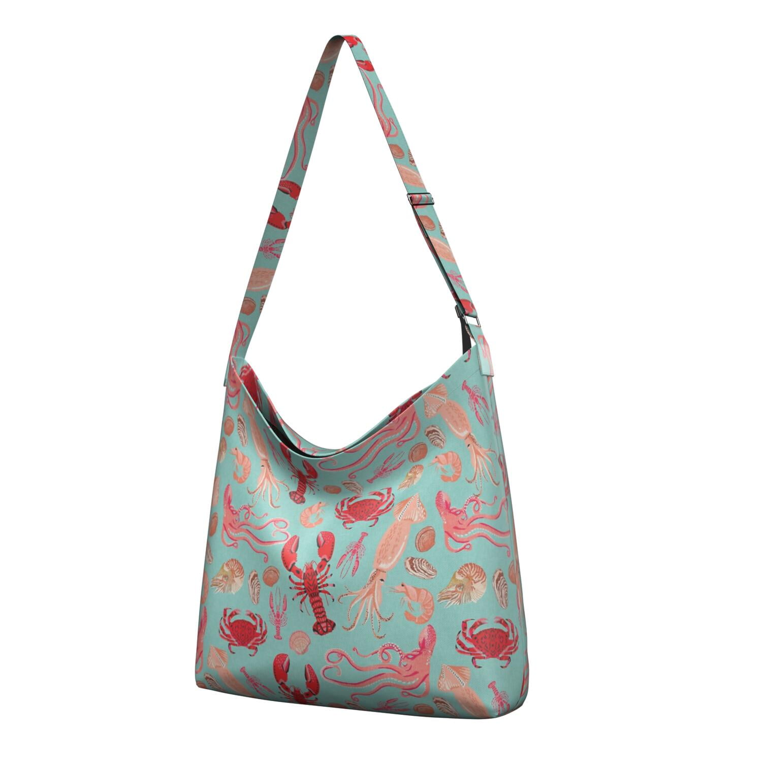 Minimalist Vintage Lobster Handbag | Large Capacity Casual Sling Tote ...