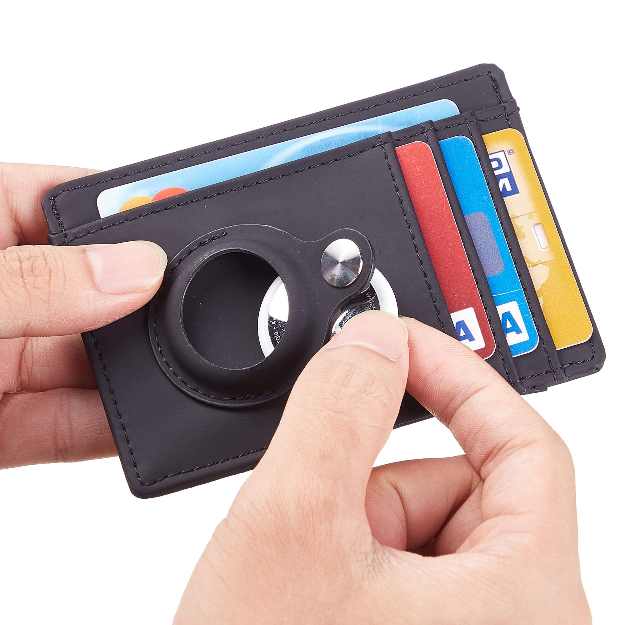 Minimalist Wallet, Mens Slim Minimalist Front Pocket Wallet, RFID ...