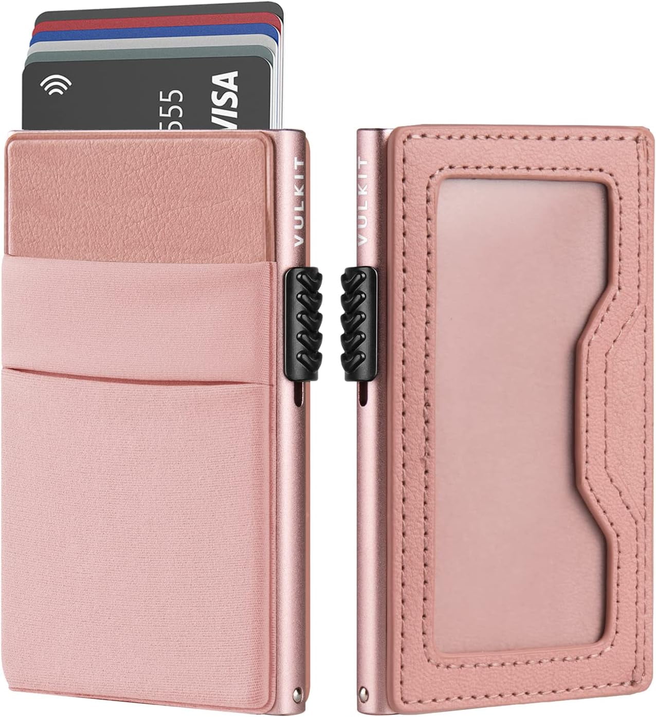 Minimalist Wallet with ID Window & EDC Pocket Pop Up Card Holder RFID ...