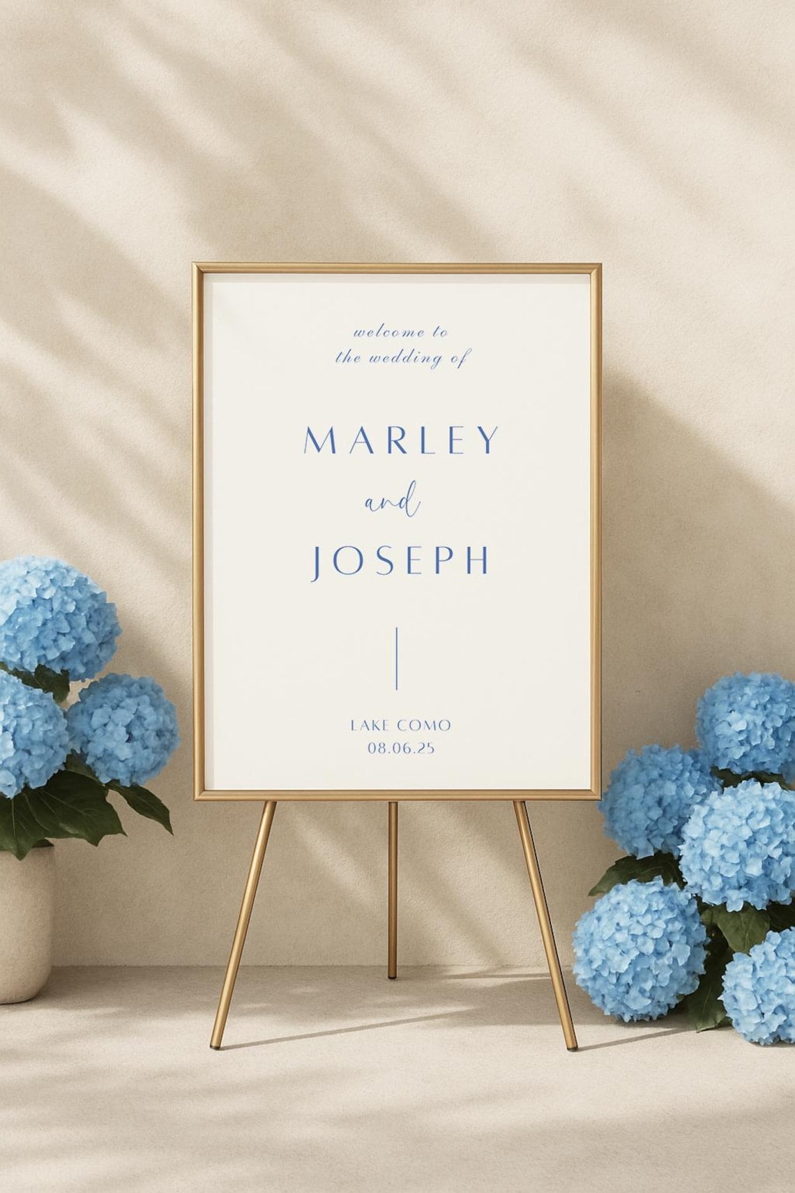 Minimalist Wedding Welcome Sign Template Elegant Welcome Poster Simple ...