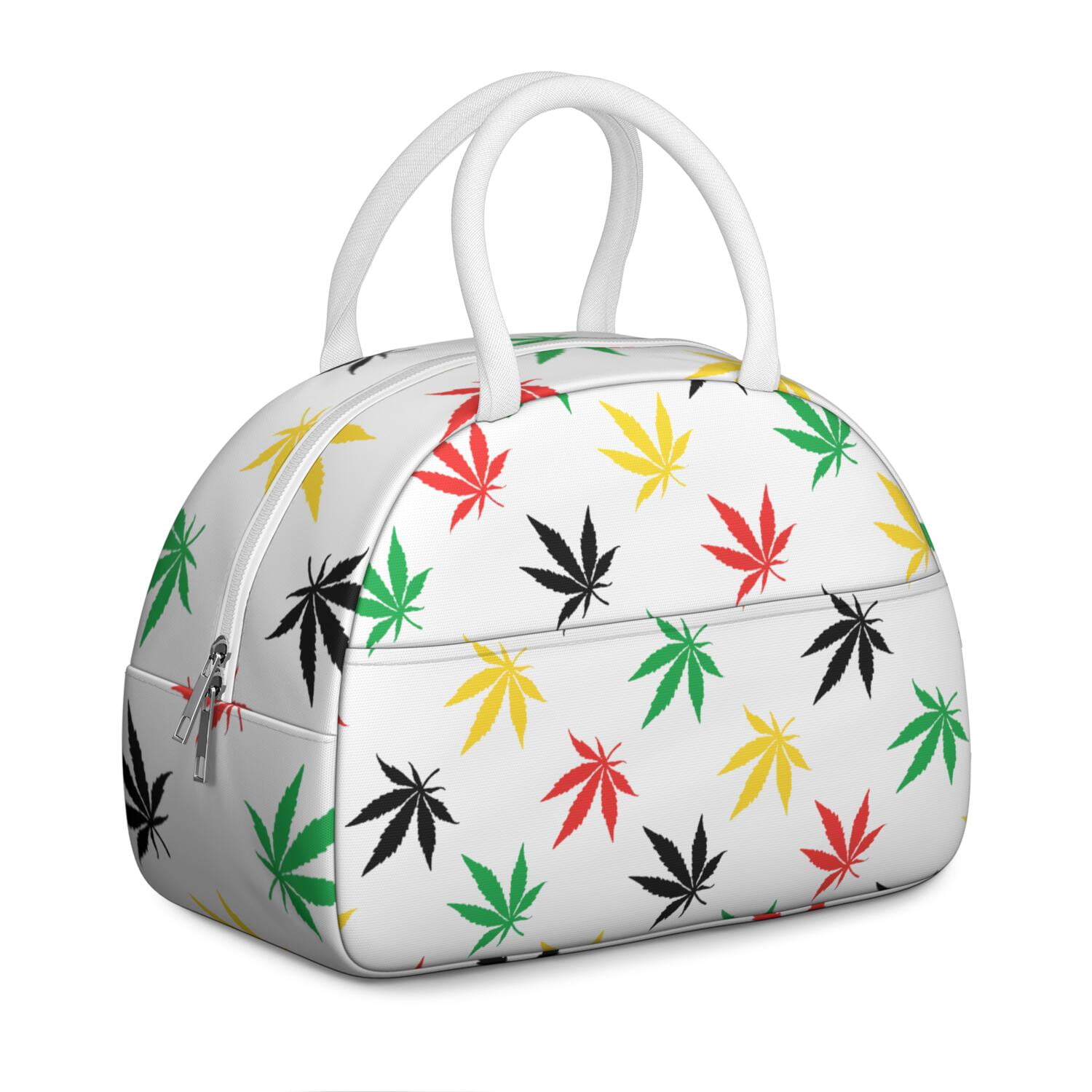 Minimalist Weed Leaf Lunch Box – Large Reusable Insulated Cooler Bag ...