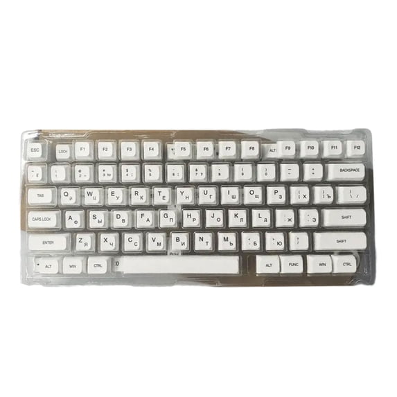 Minimalist White Keycaps 120pcs English Japanese Russian Korean Fit for ...