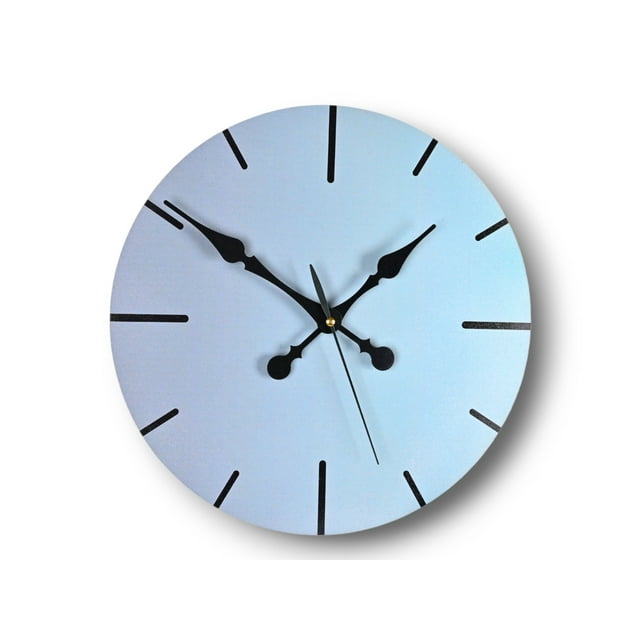 Minimalist Wood Wall Clock, Large Wall Clock, Unique Silent Extra Large ...