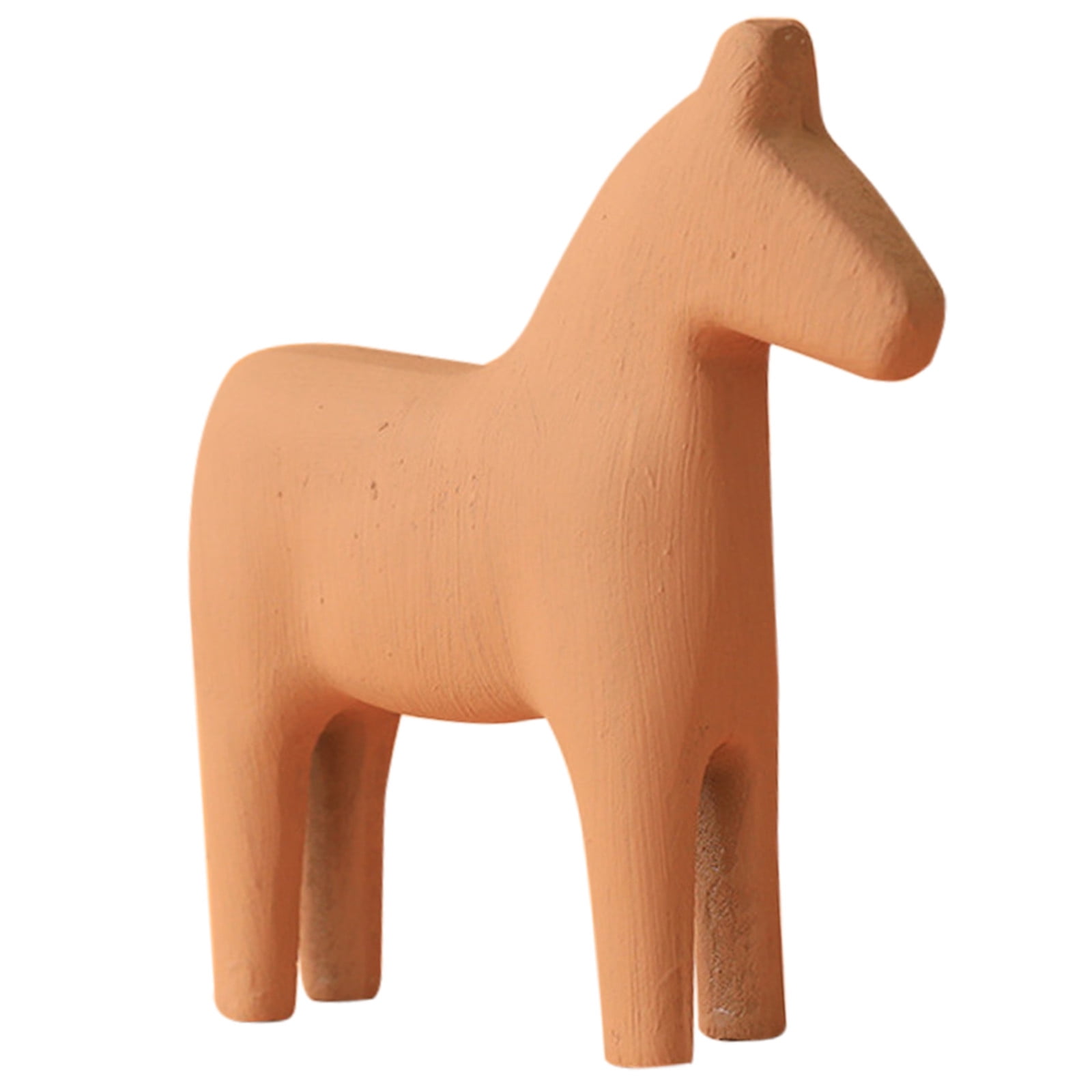 Minimalist Wooden Horse Statue Simple Design For Home Decoration In ...