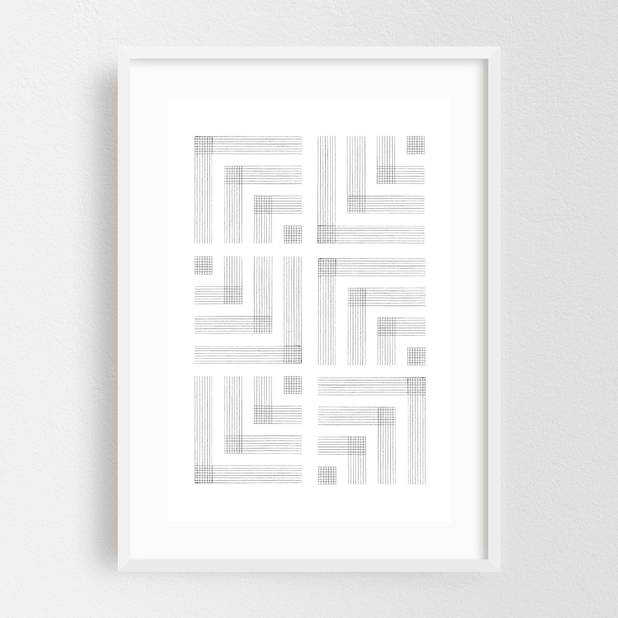 Minimalist geometric lines - Line Drawing Geometric Minimalist Abstract ...