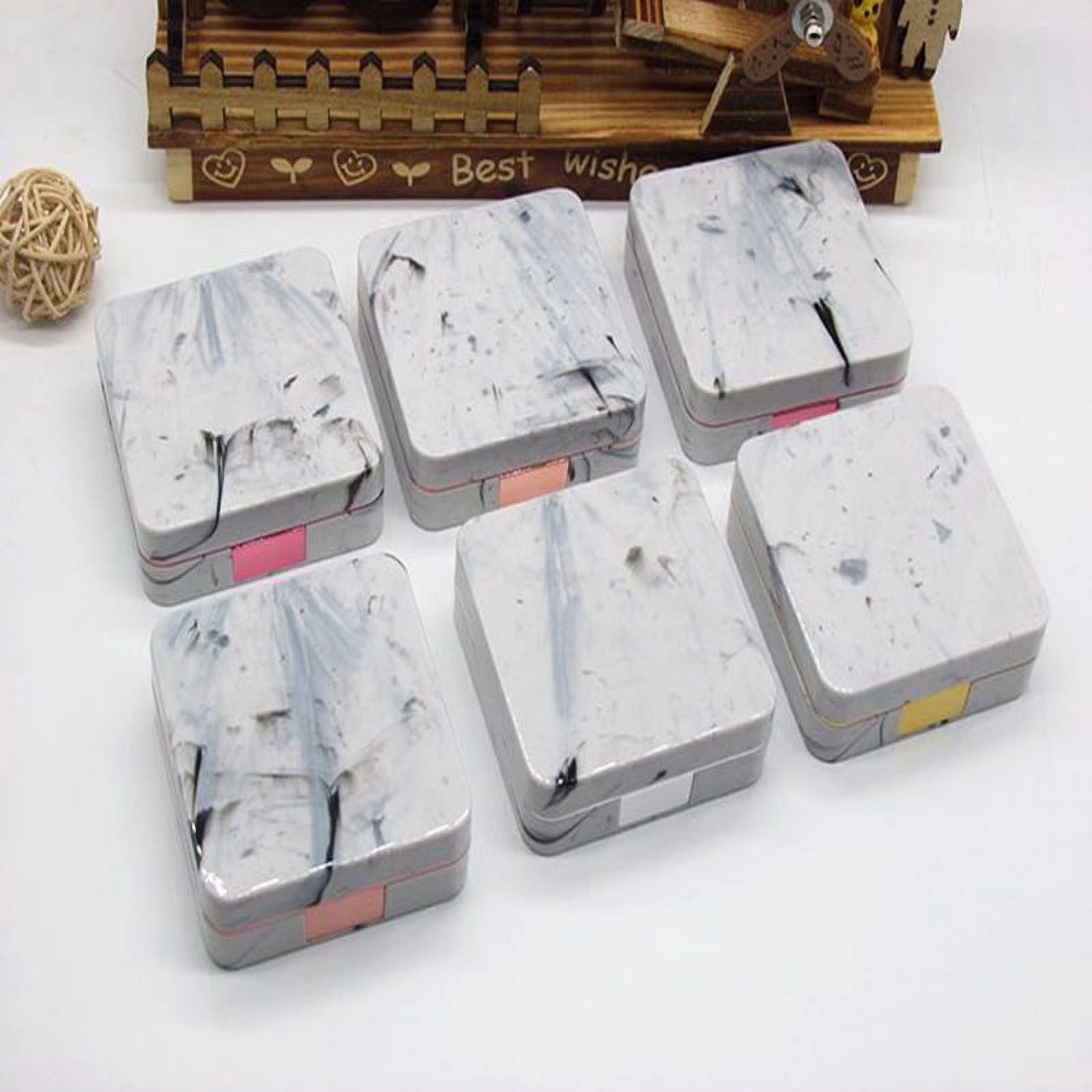 Minimalist marble pattern contact lens box beauty contact lens care box ...