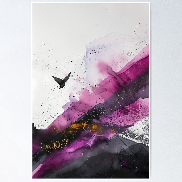 Minimalist watercolor Poster - KIRA.122, UNFRAMED-24x36 - Walmart.com