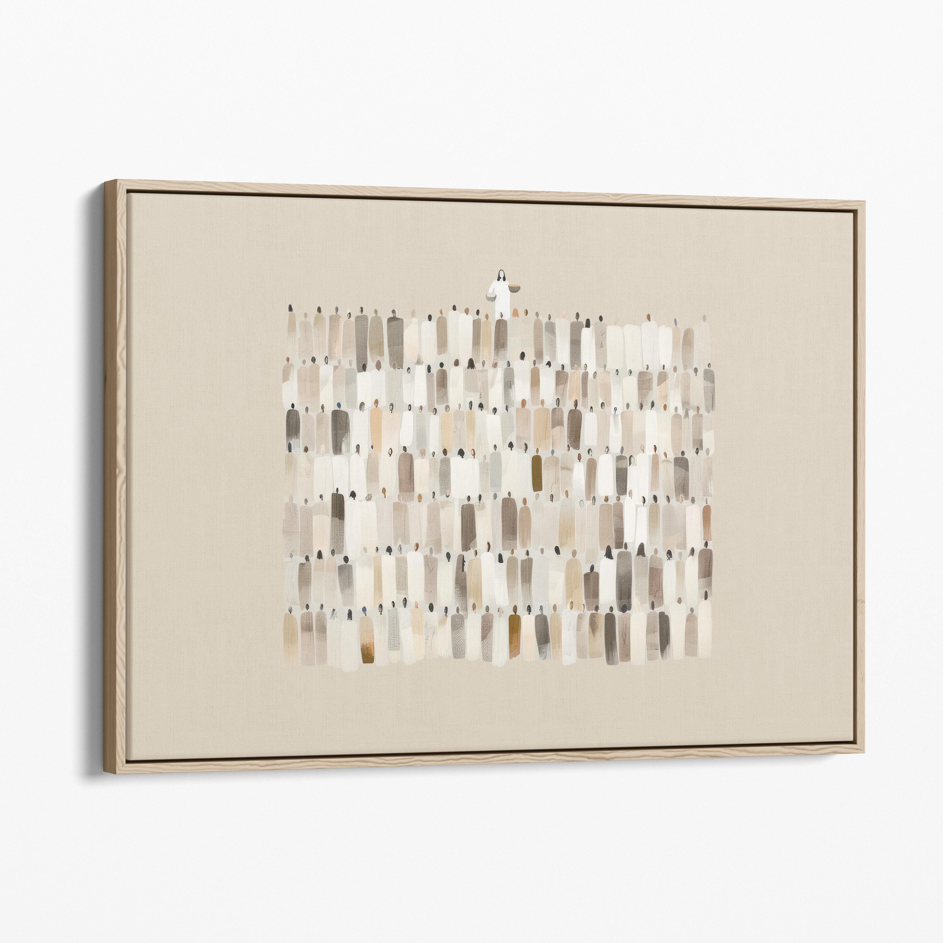 Minimalistic Jesus Feeds The Sketch Print | Loaves Of Bread Fish ...