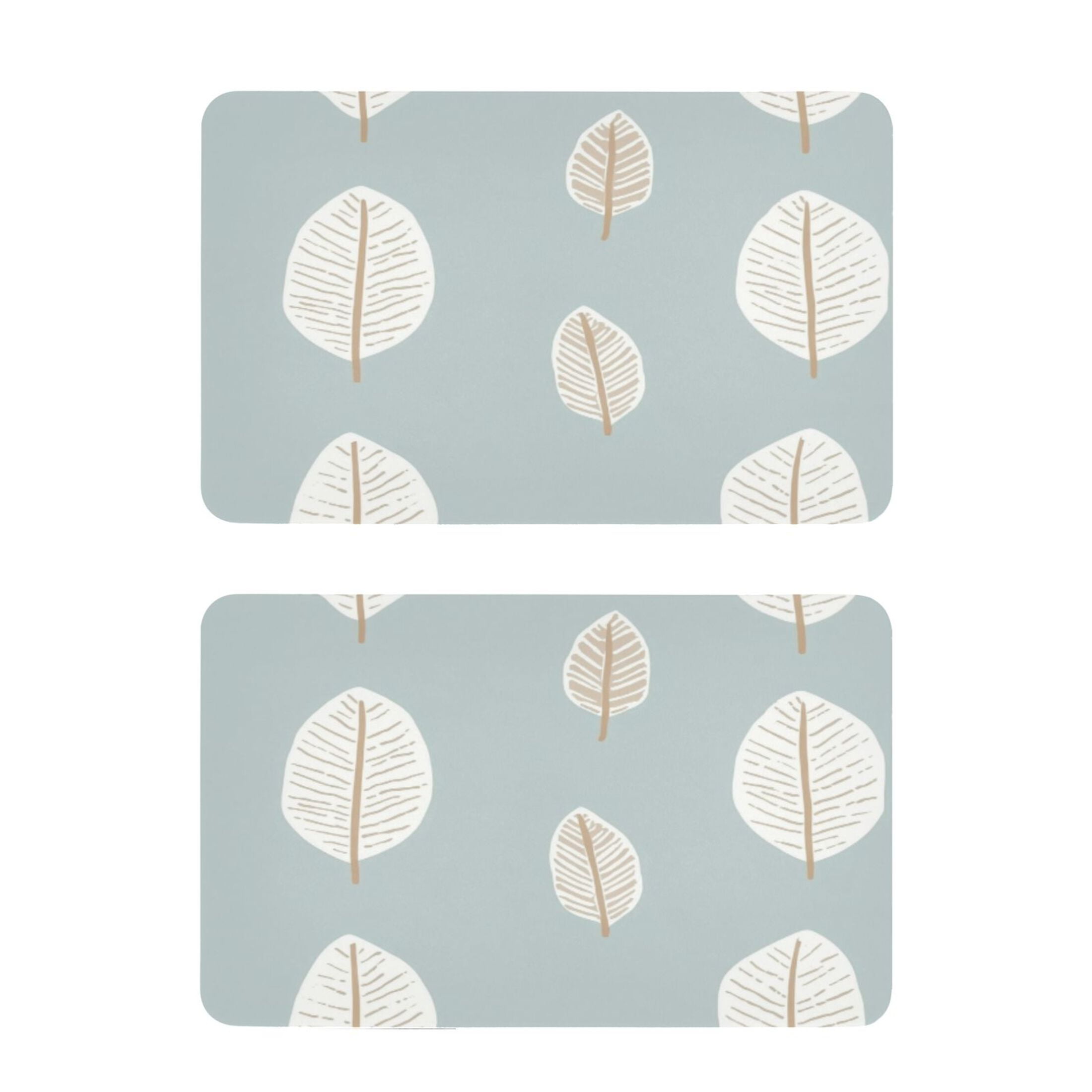 Minimalistic Leaf Pattern 2 Pack 4x2.5 Inch Magnetic Stickers Thick and ...