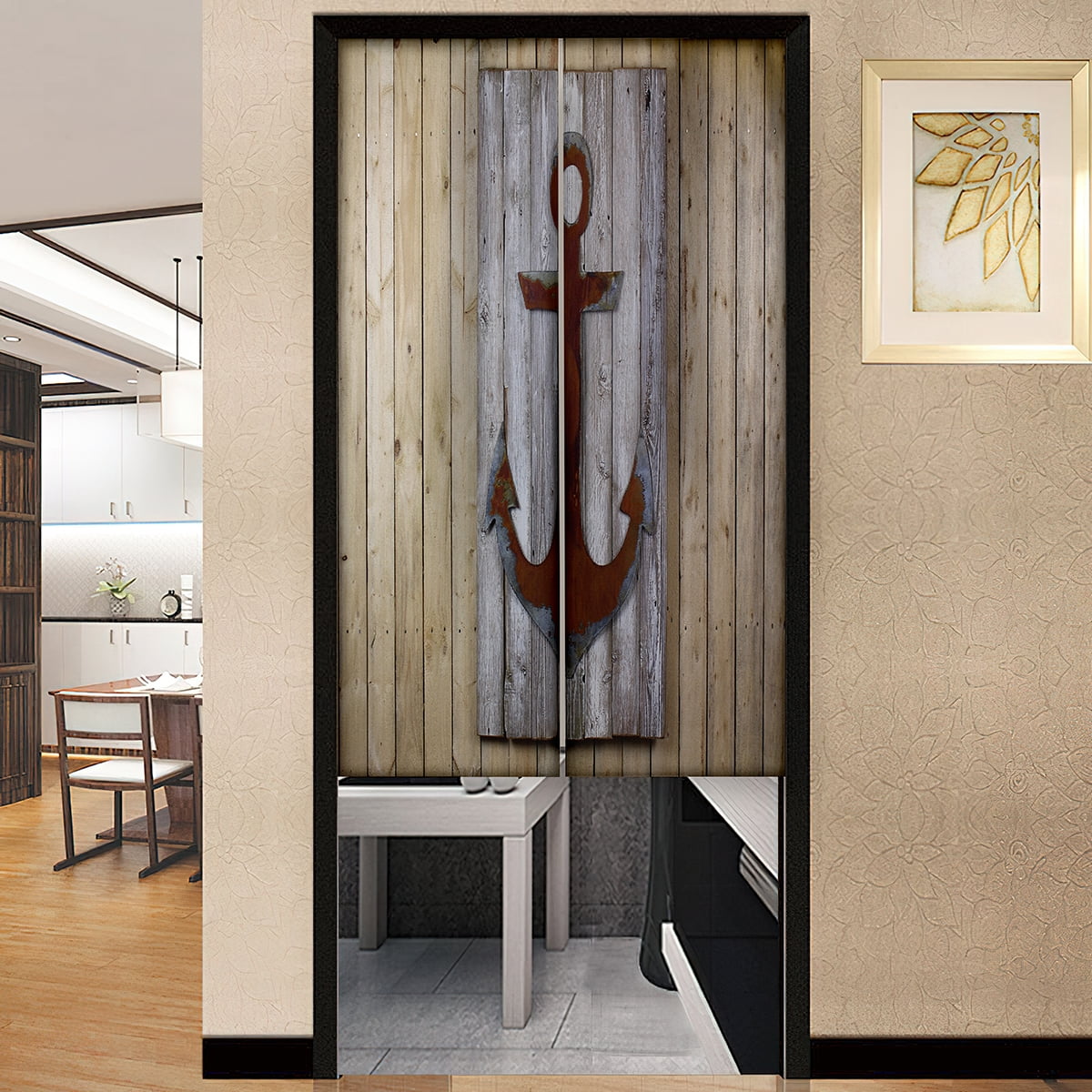 Minimalistic Simplistic Anchor Door Curtain Kitchen Living Room Bedroom ...