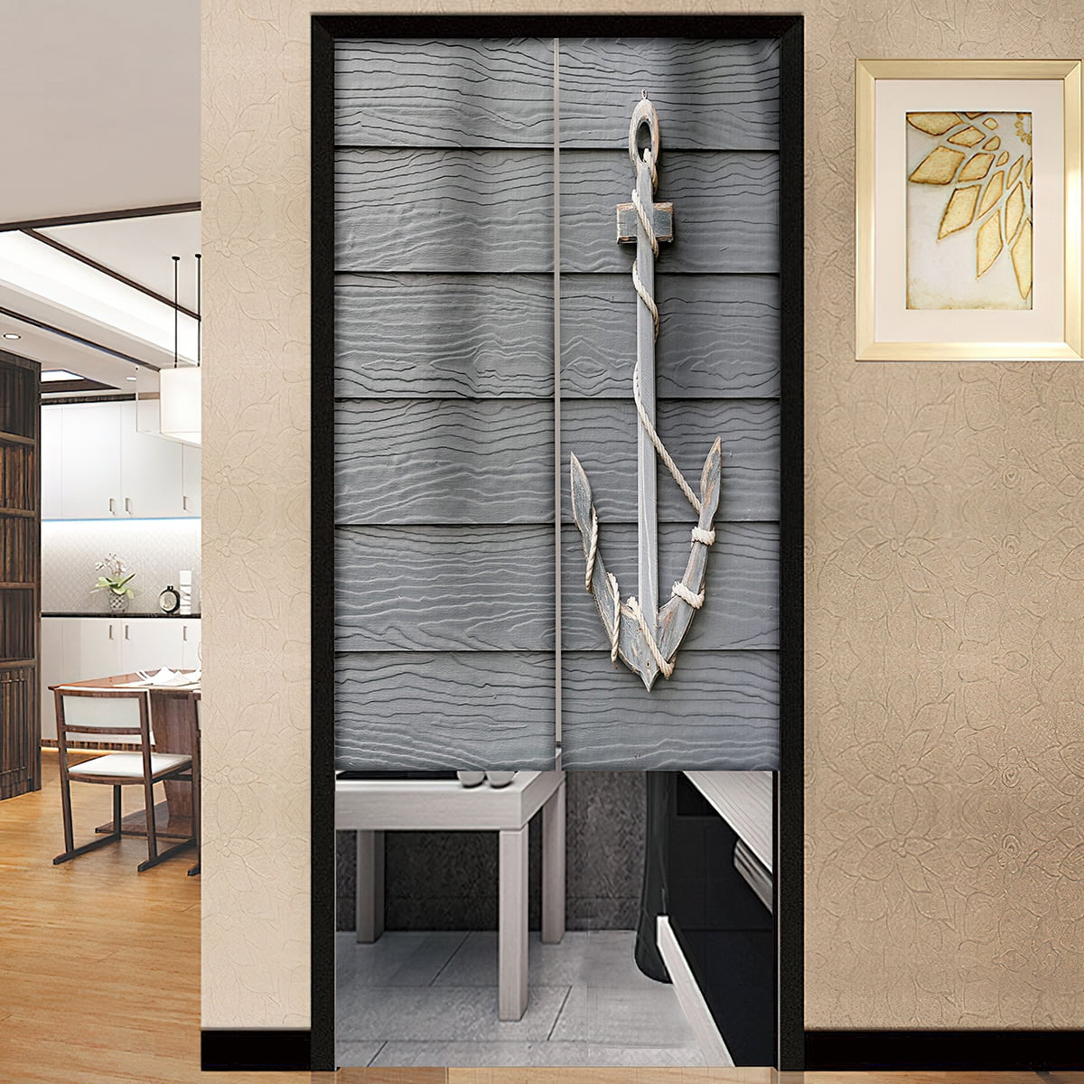 Minimalistic Simplistic Anchor Door Curtain Kitchen Living Room Bedroom ...
