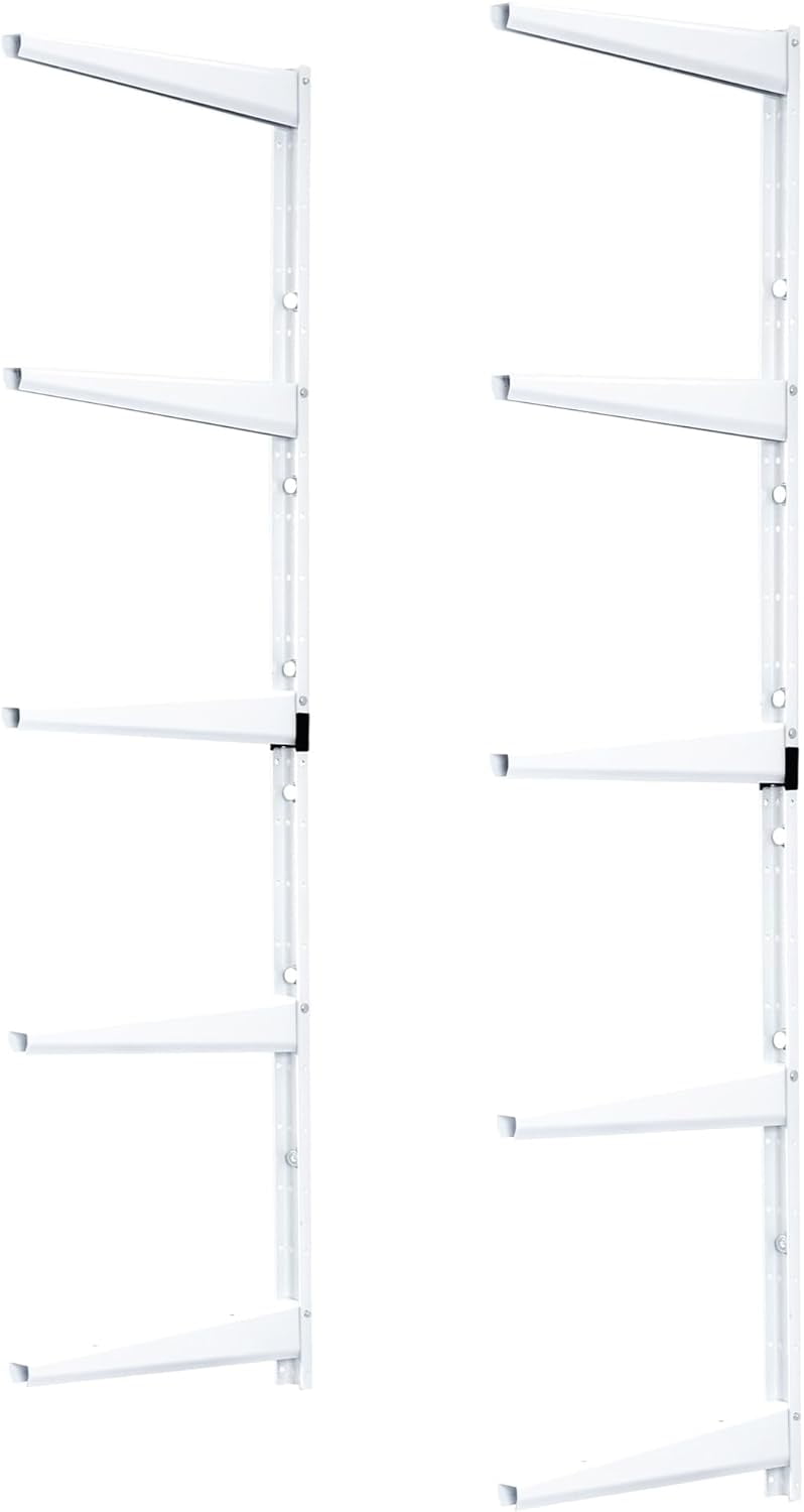 Minimalistic White Shelf Brackets by Delta Cycle, Set of 10 Fully ...