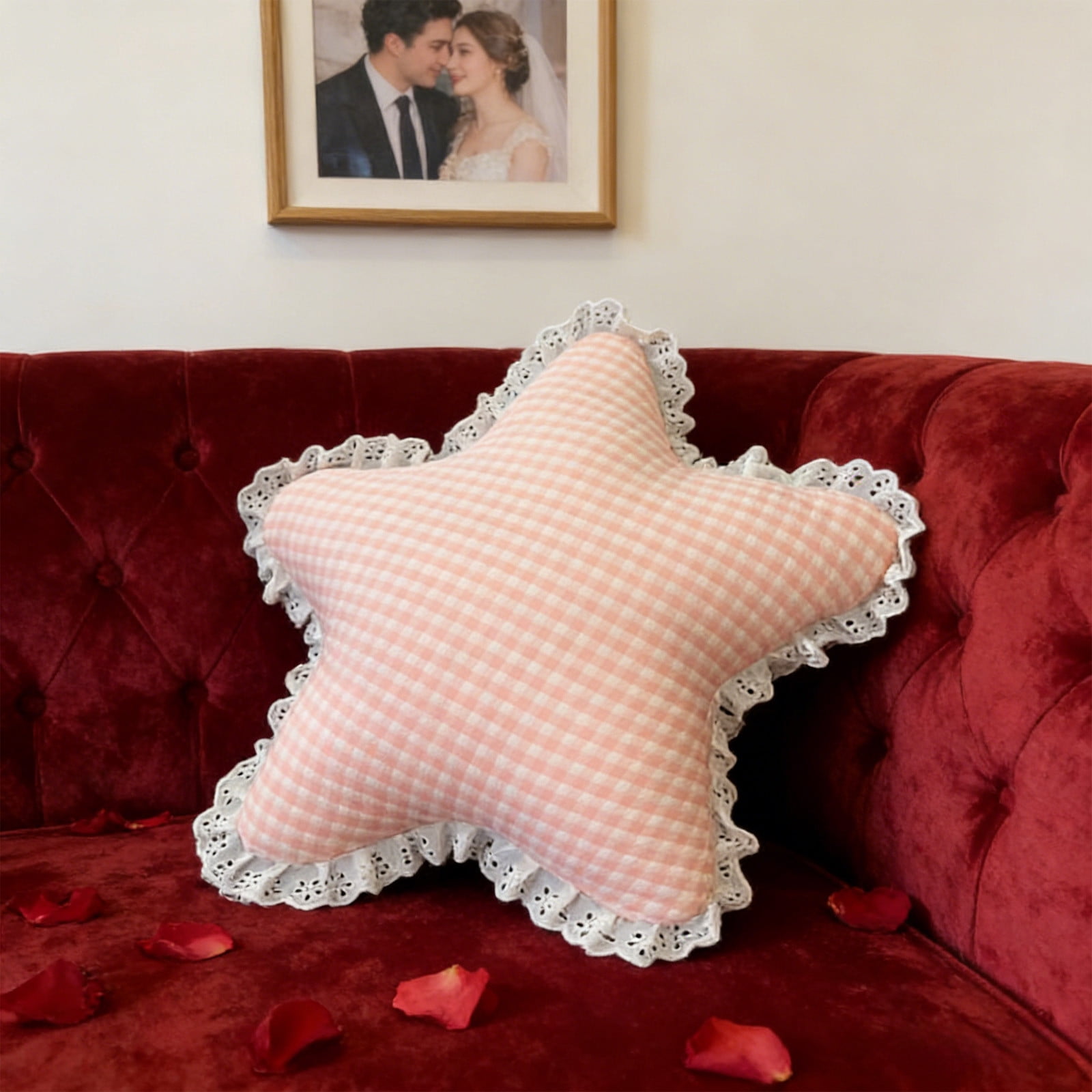 Minimalists Grids Lace Throw Pillow,Starry Sky Themed Pillow(Contains ...