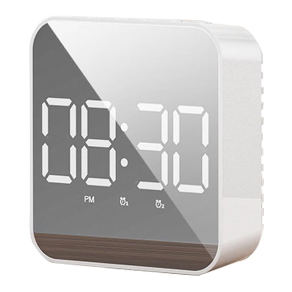 Minimalists LED Digital Mirrored Clock With Voice Activation And ...