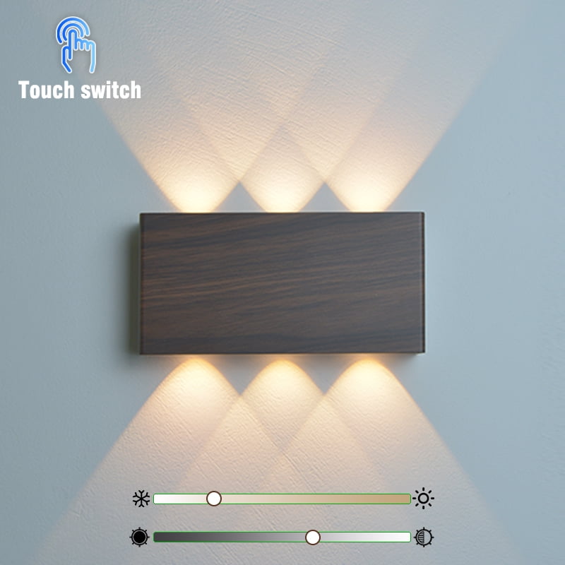 Minimally Designed LED Charging Wall Lamp 4000mAh Touch Three Color ...