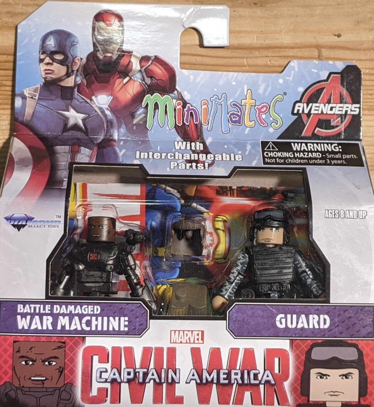 Minimates Avengers Battle Damaged War Machine & Guard 82451 - Walmart.com