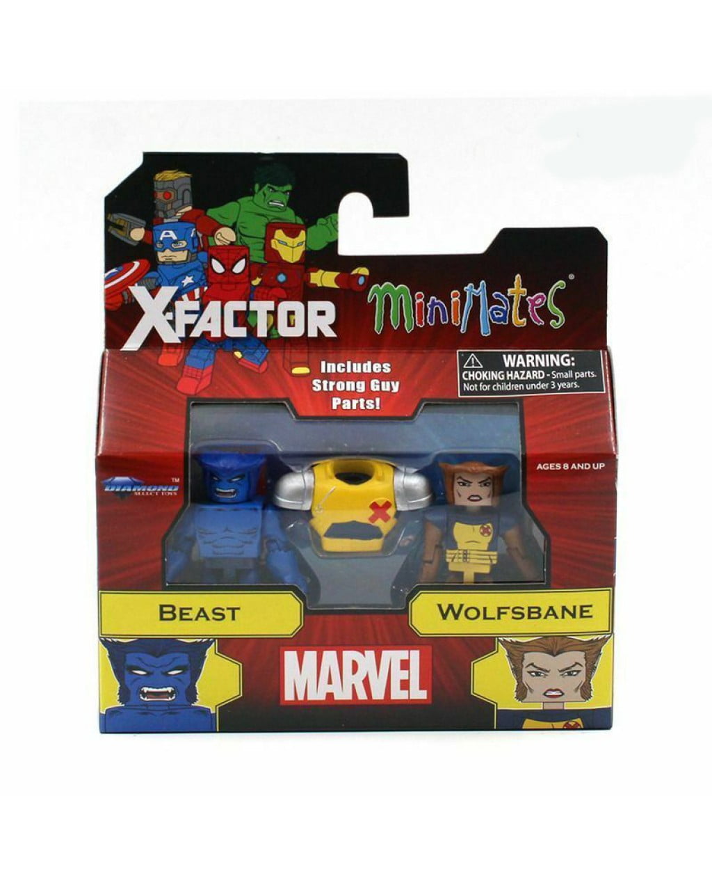 Minimates Marvel Series 78 X-Factor Beast & Wolfsbane 2-Pack - Walmart.com