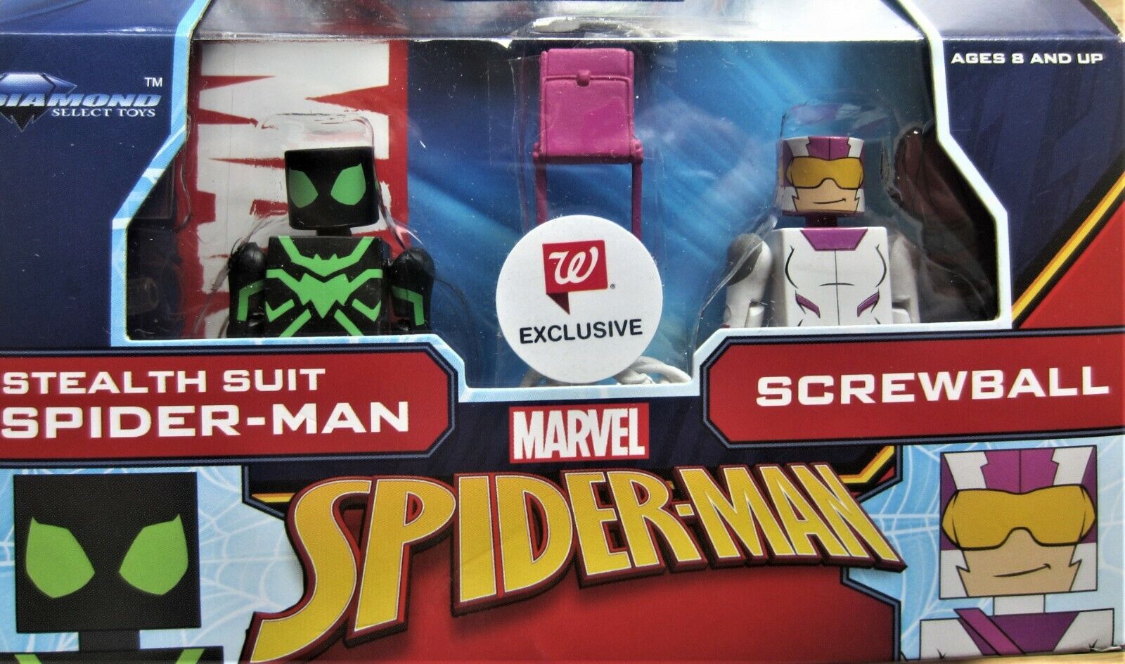 Minimates Stealth Suit Spider-Man & Screwball Marvel Walgreens ...