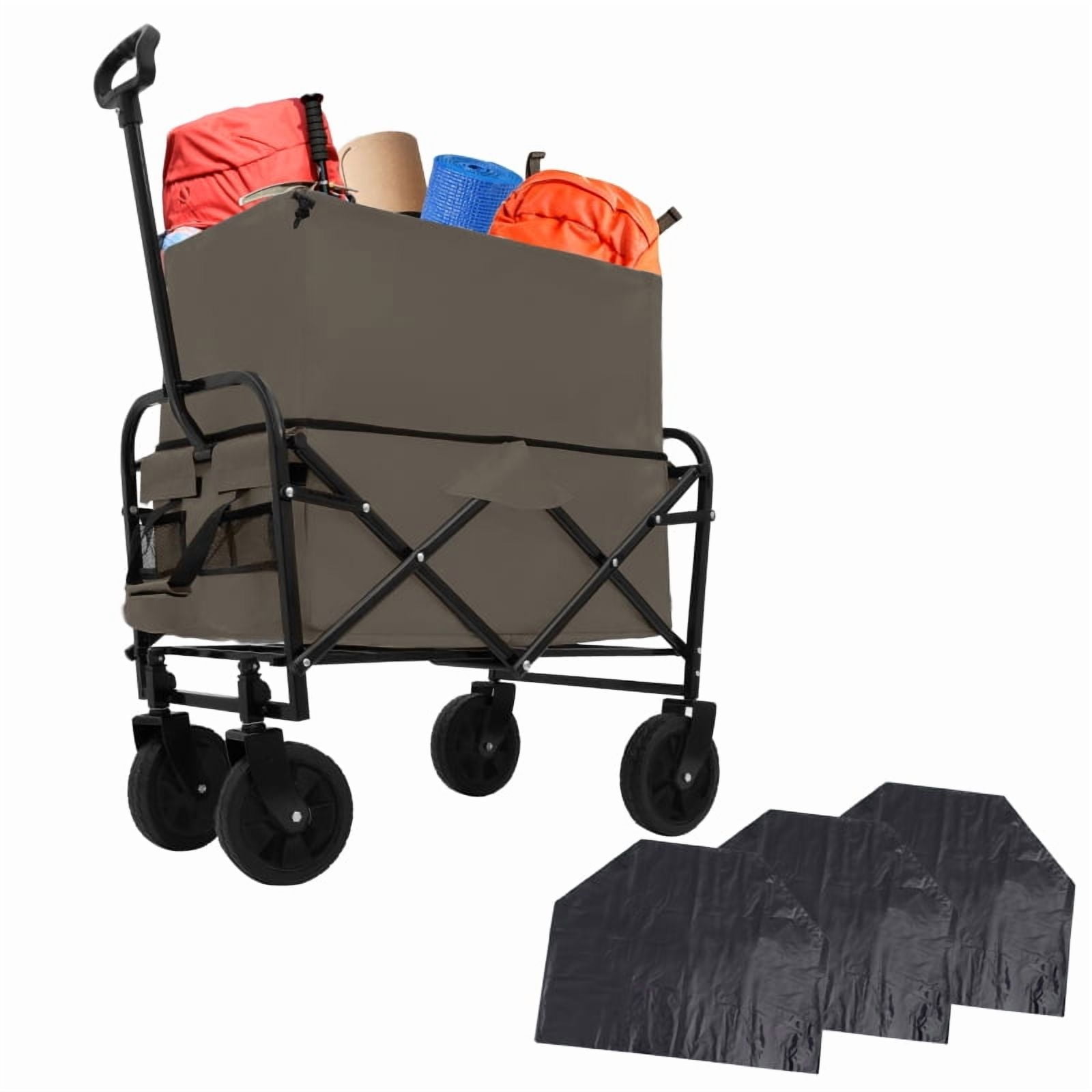 Minimeetall Multi-use Bag,Collapsible Foldable Wagon Cart Beach Wagon ...