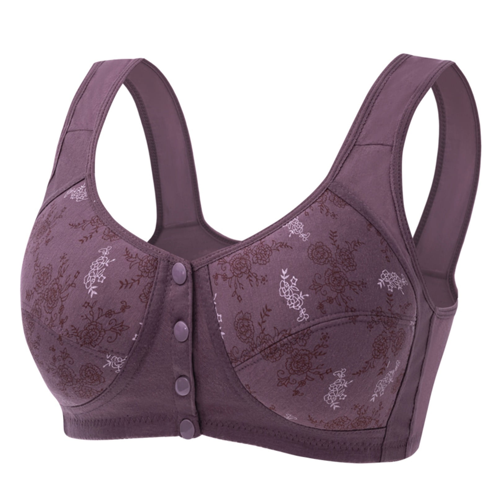 Minimizer Bras for Women Full Coverage Solid Color No Underwire Front ...