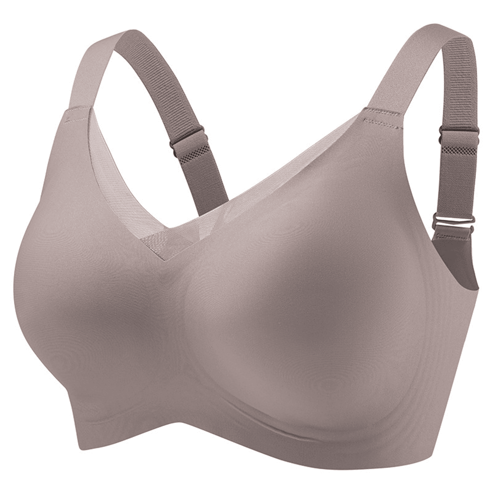 Minimizer Bras for Women Wireless Jelly Full Coverage Support Bra ...