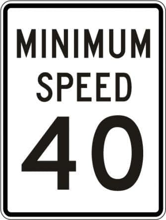 Minimum Speed Limit Sign Regulatory Traffic Signs Metal Sign Tin Sign ...